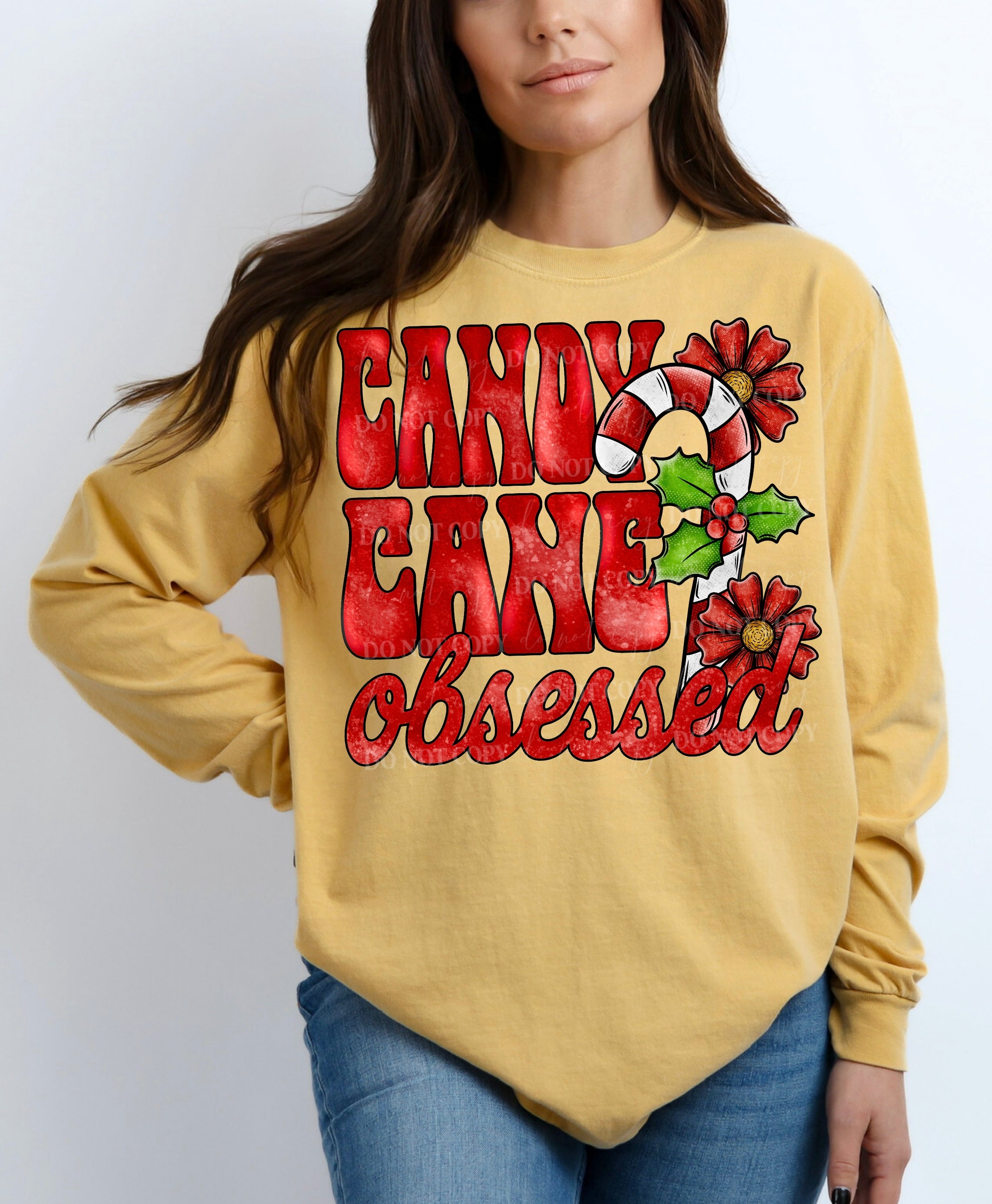 Candy Cane Obsessed TRANSFER LYT DEC 24 – Sassy Sublimation & Screen Prints
