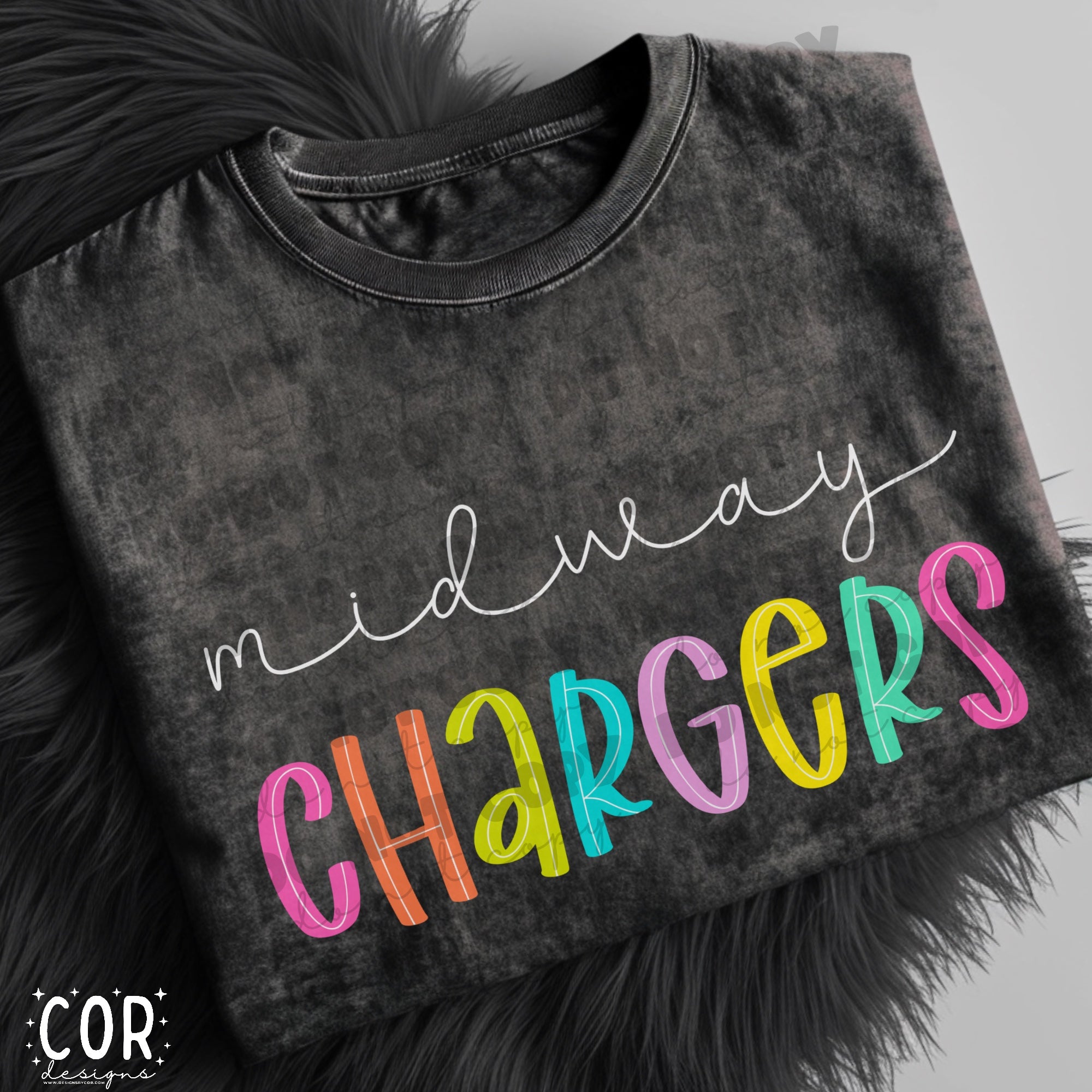 Neon Bright Line Chargers DROPDOWN TRANSFER COR – Sassy Sublimation ...