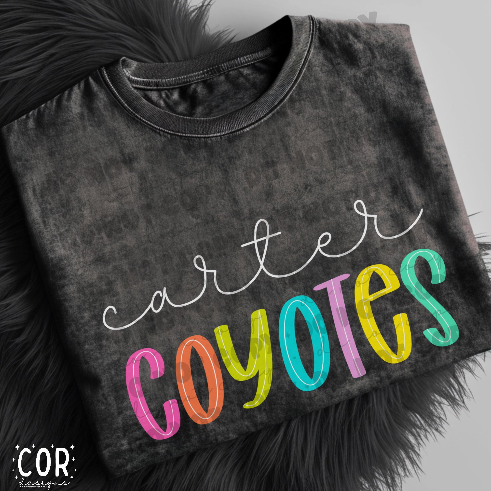 Neon Bright Line Coyotes DROPDOWN TRANSFER COR – Sassy Sublimation ...