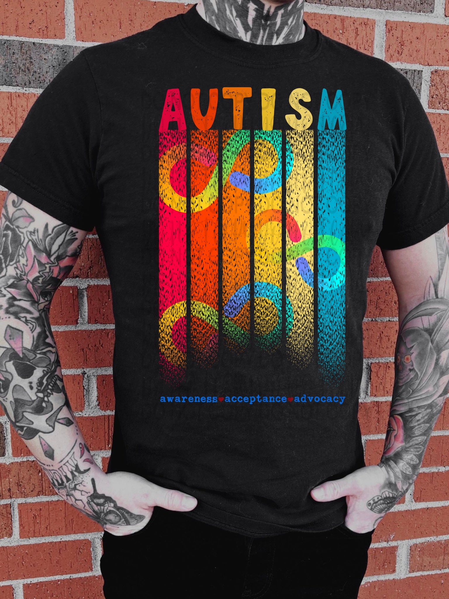 Autism Distressed Infinity TRANSFER – Sassy Sublimation & Screen Prints