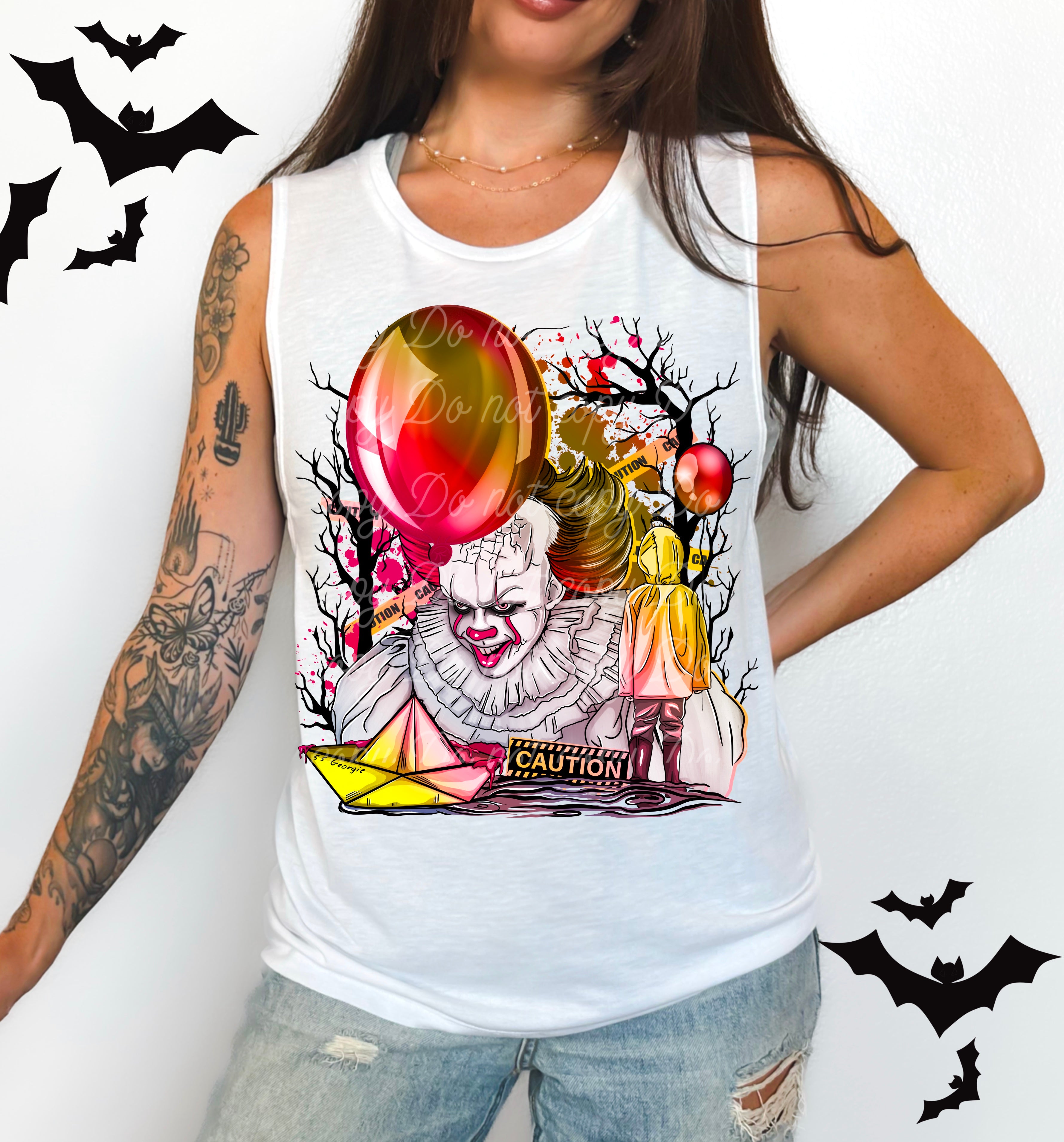 Dancing Clown No Words TRANSFER AGCM – Sassy Sublimation & Screen Prints