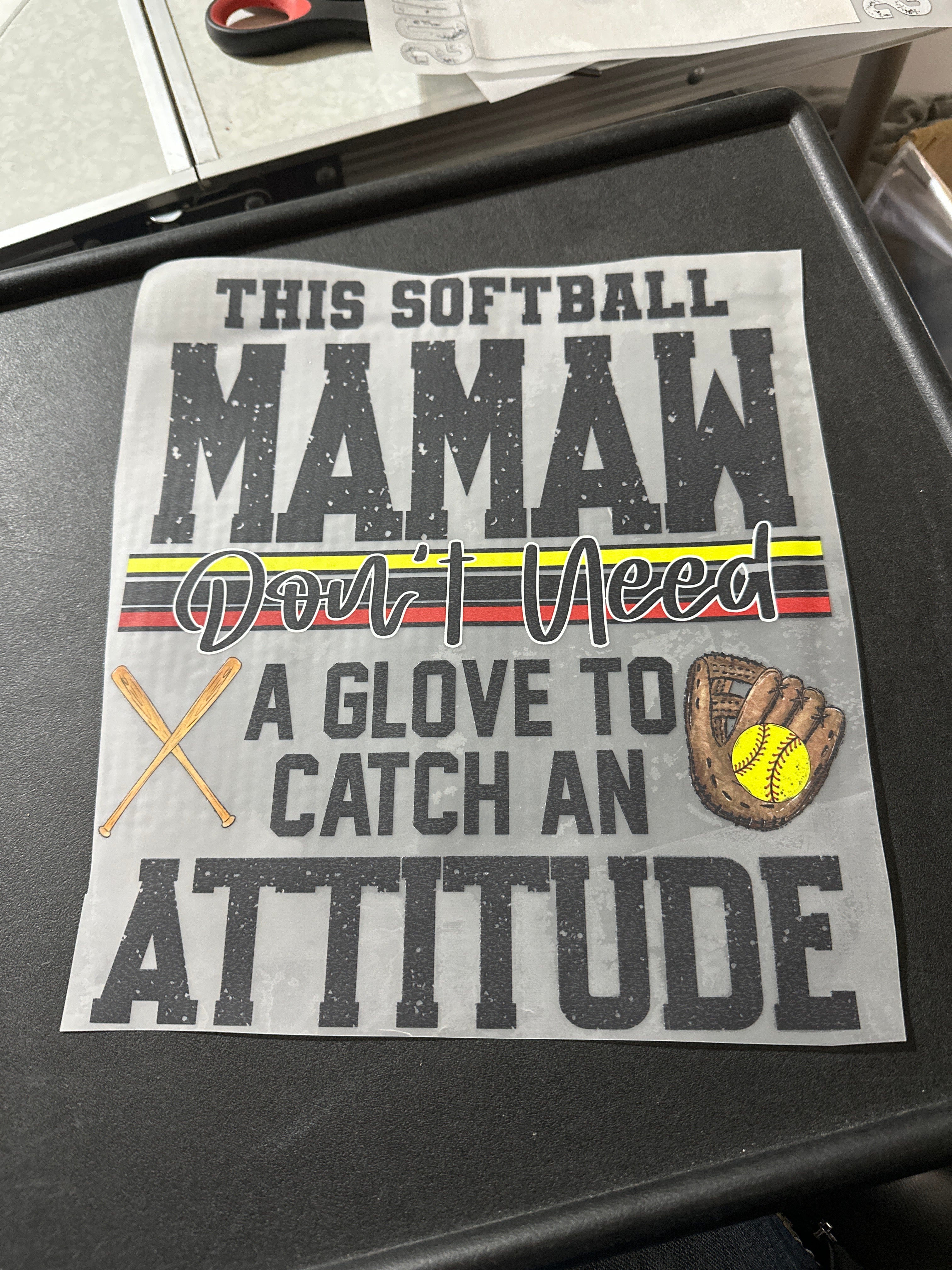 Softball Mamaw RTS DTF TRANSFER – Sassy Sublimation & Screen Prints