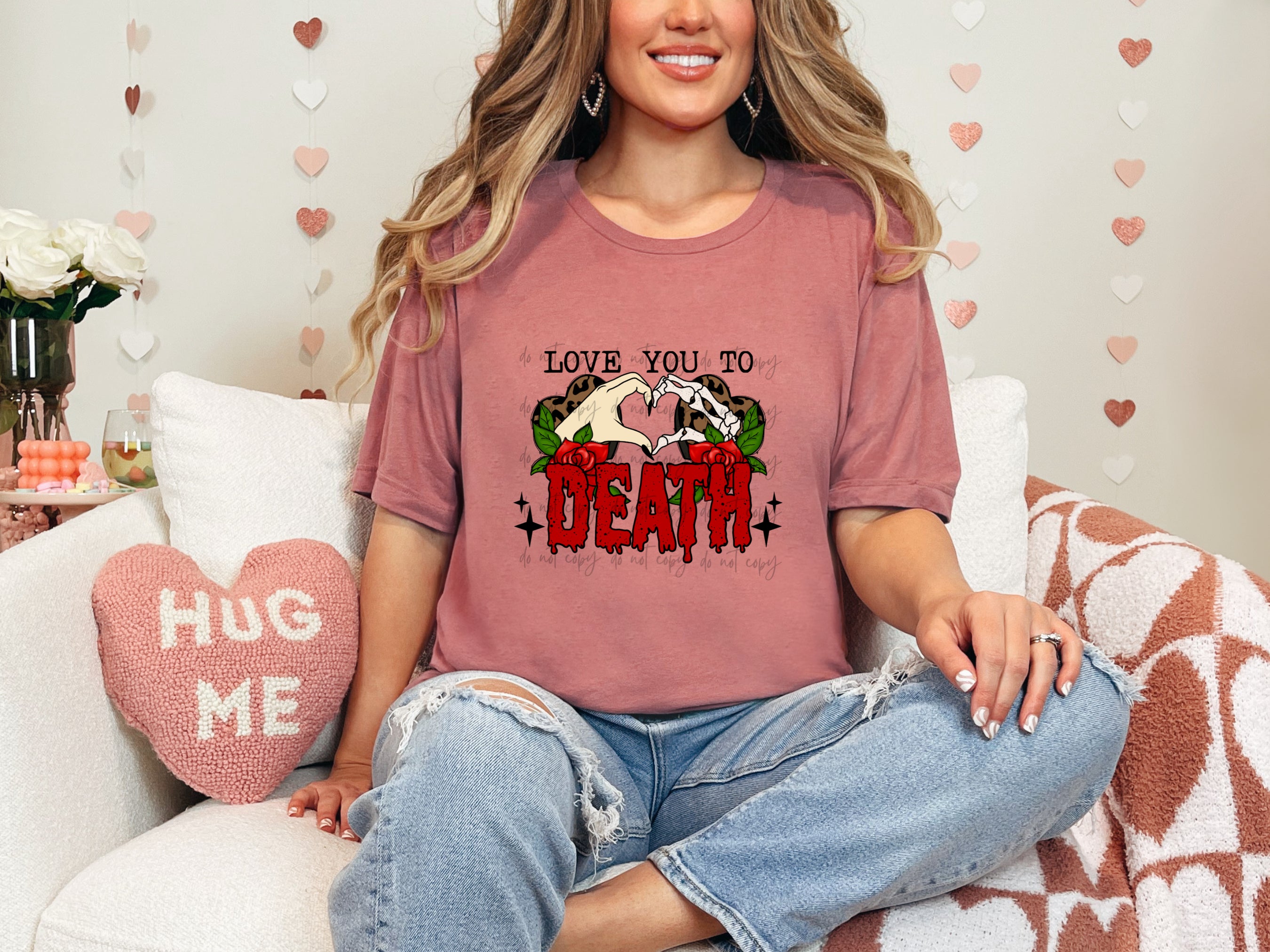 Love You To Death Leopard TRANSFER – Sassy Sublimation & Screen Prints