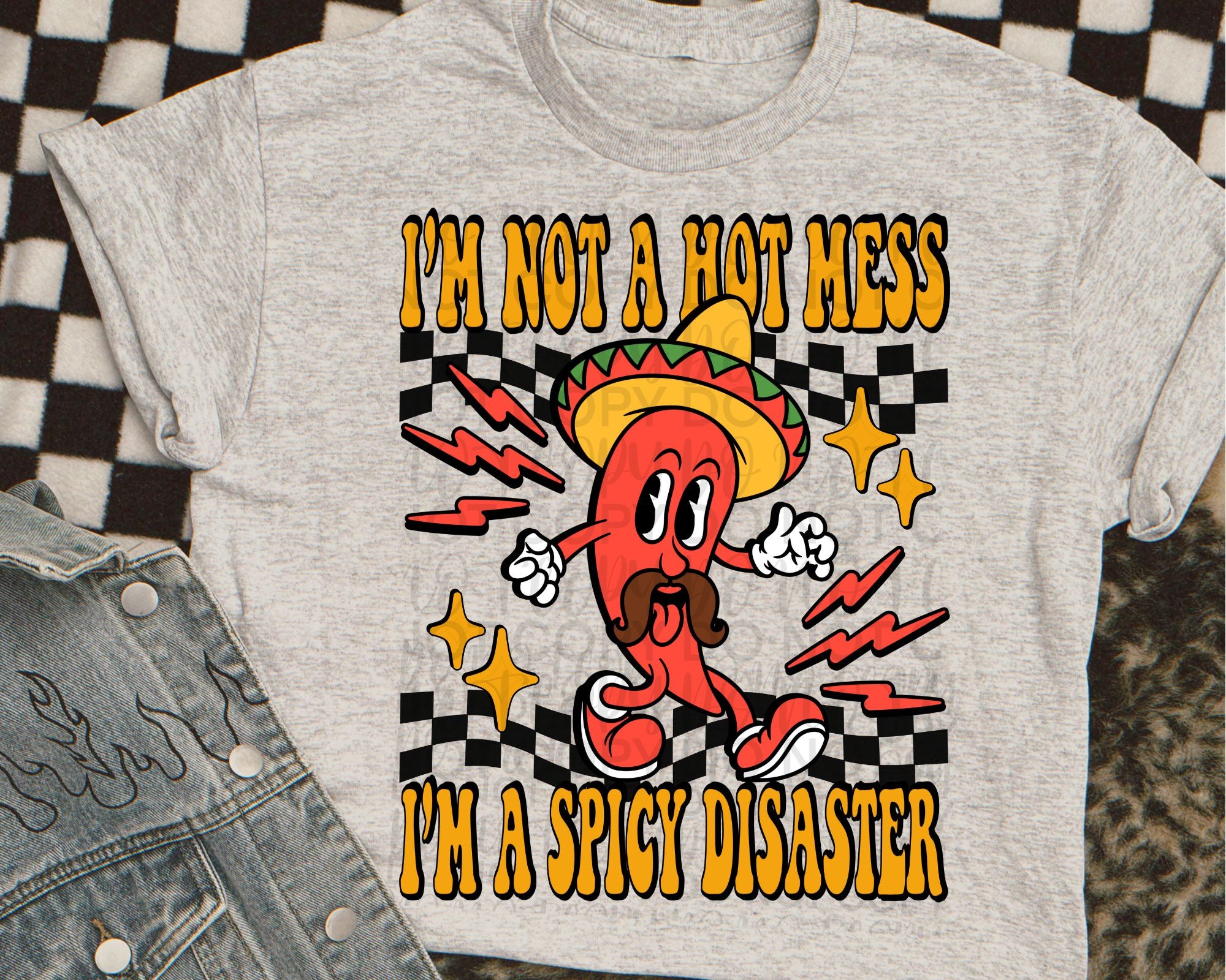 I’m Not A Hot Mess I’m A Spicy Disaster TRANSFER – Sassy Sublimation ...