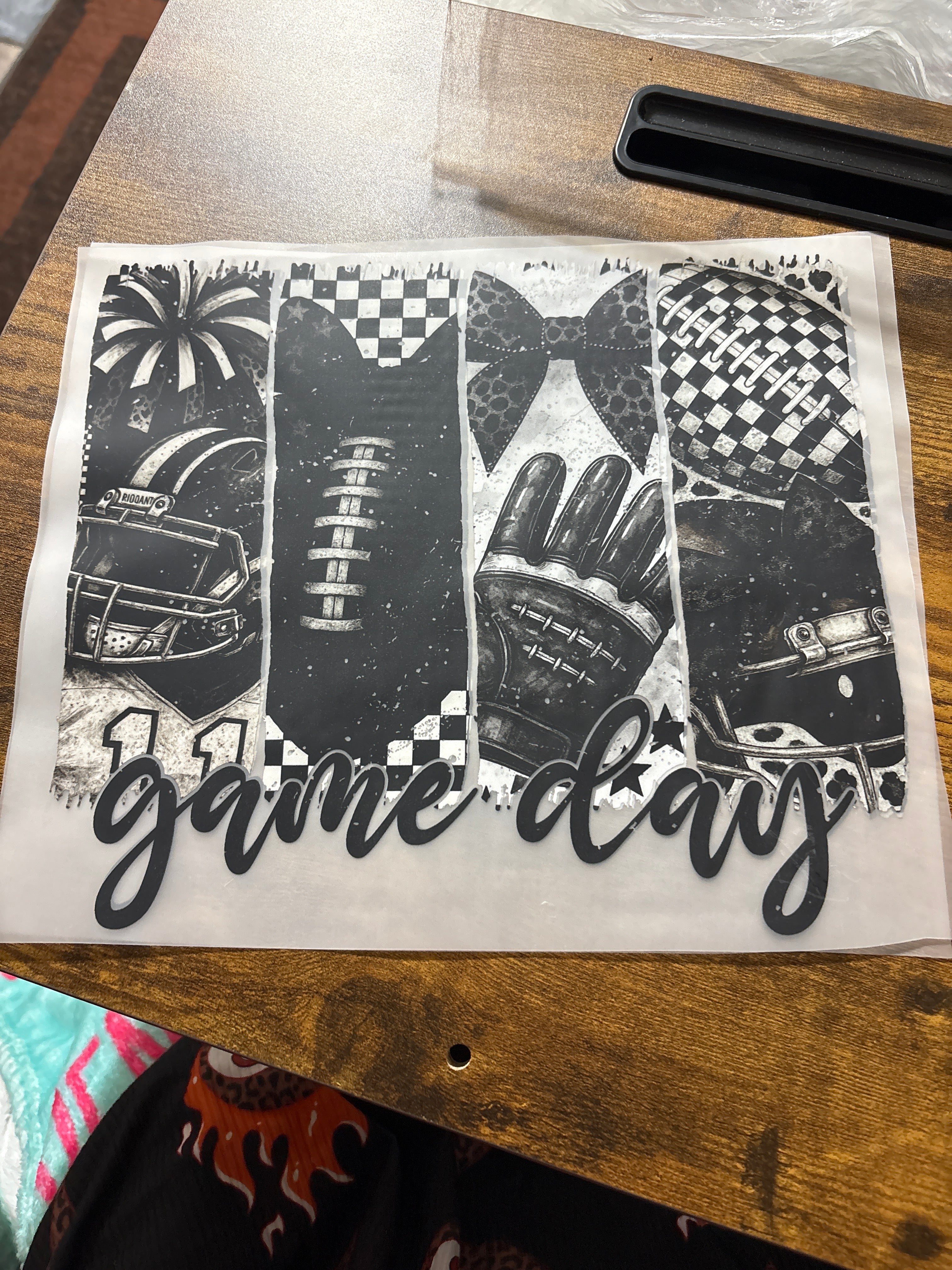 Game Day Football Checker RTS DTF TRANSFERp – Sassy Sublimation ...
