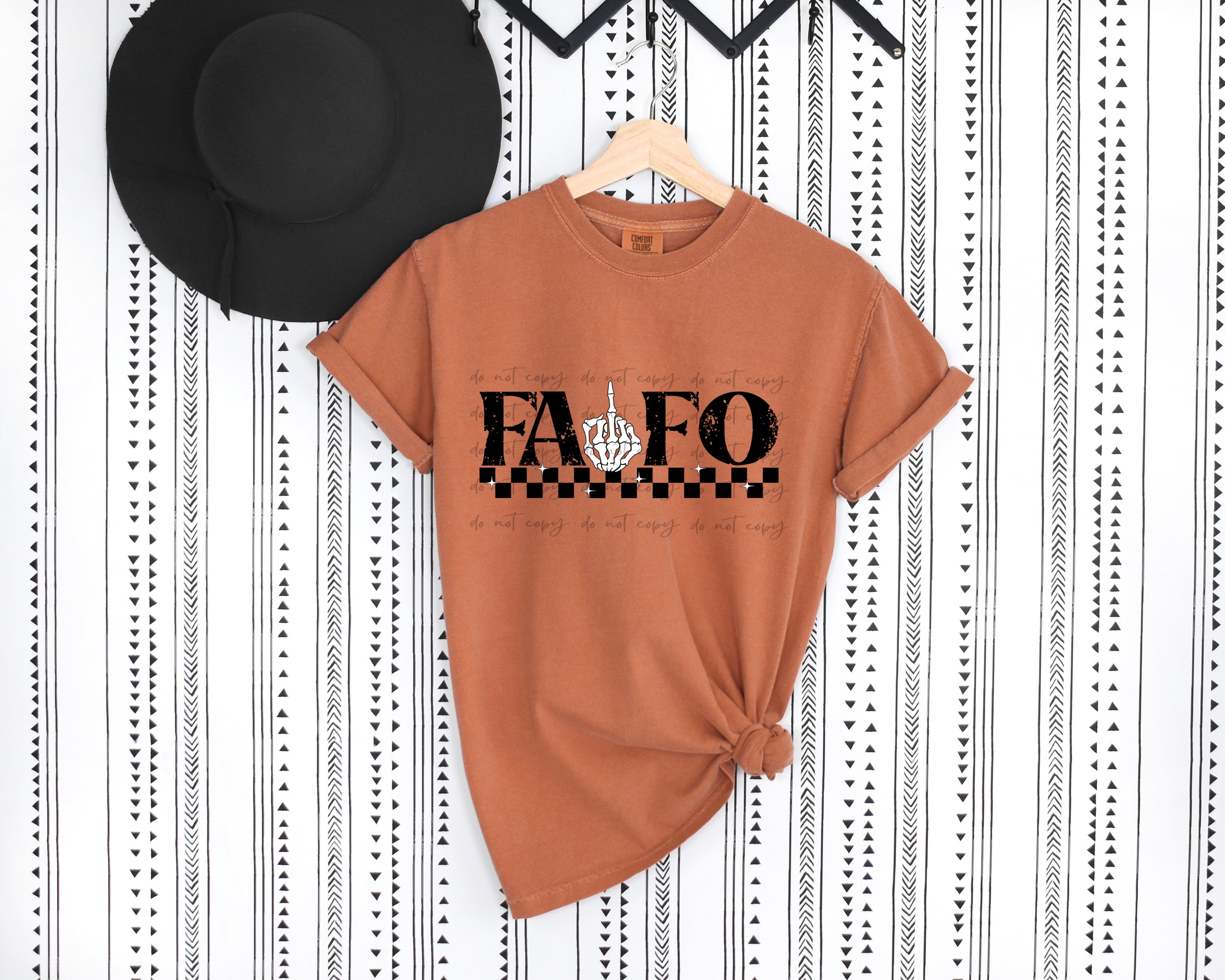 FAFO Checkered TRANSFER – Sassy Sublimation & Screen Prints