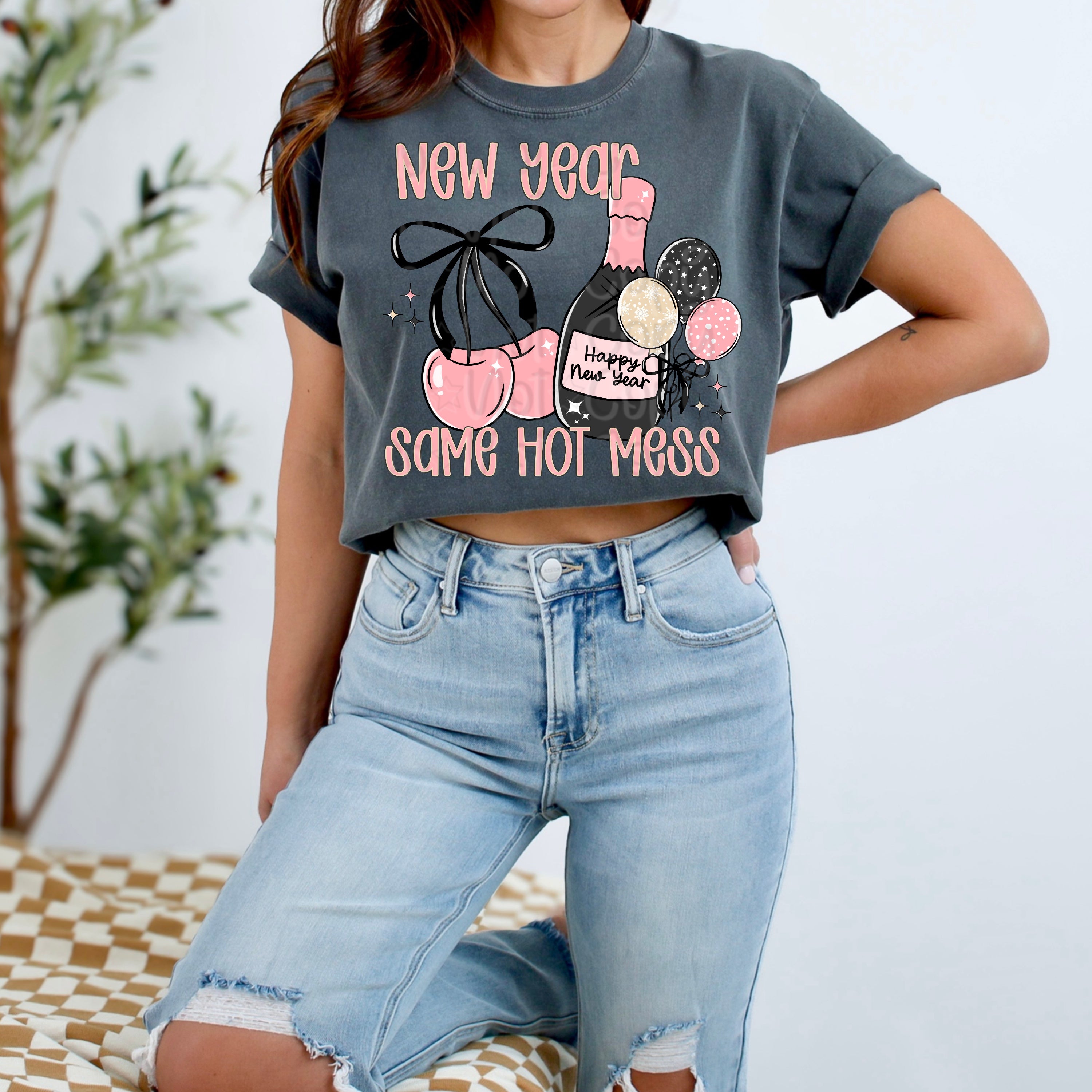 New Year Same Hot Mess Pink Cherry TRANSFER VIRGO DEC 25 – Sassy ...