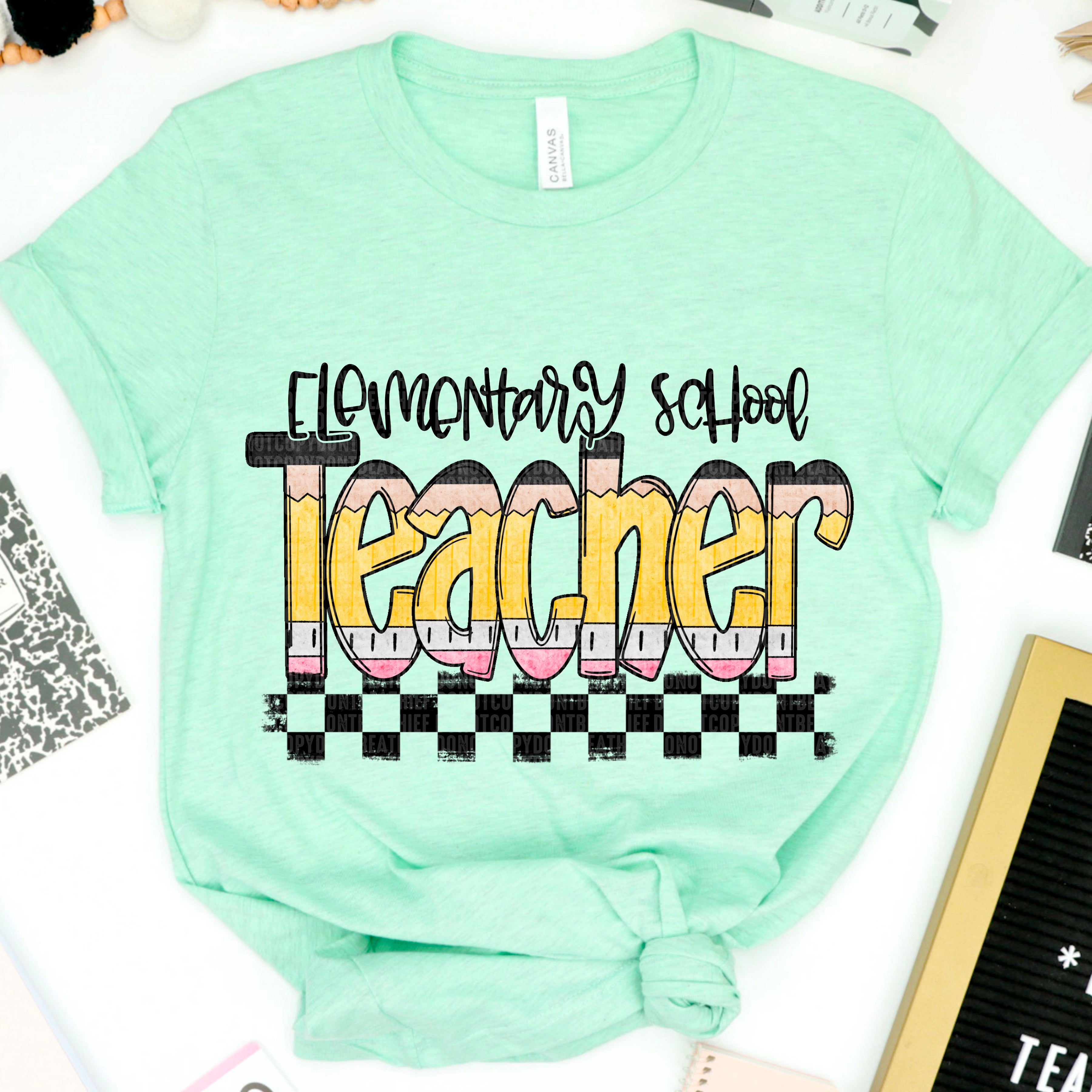 Elementary School Teacher Pencil SDD TRANSFER – Sassy Sublimation ...