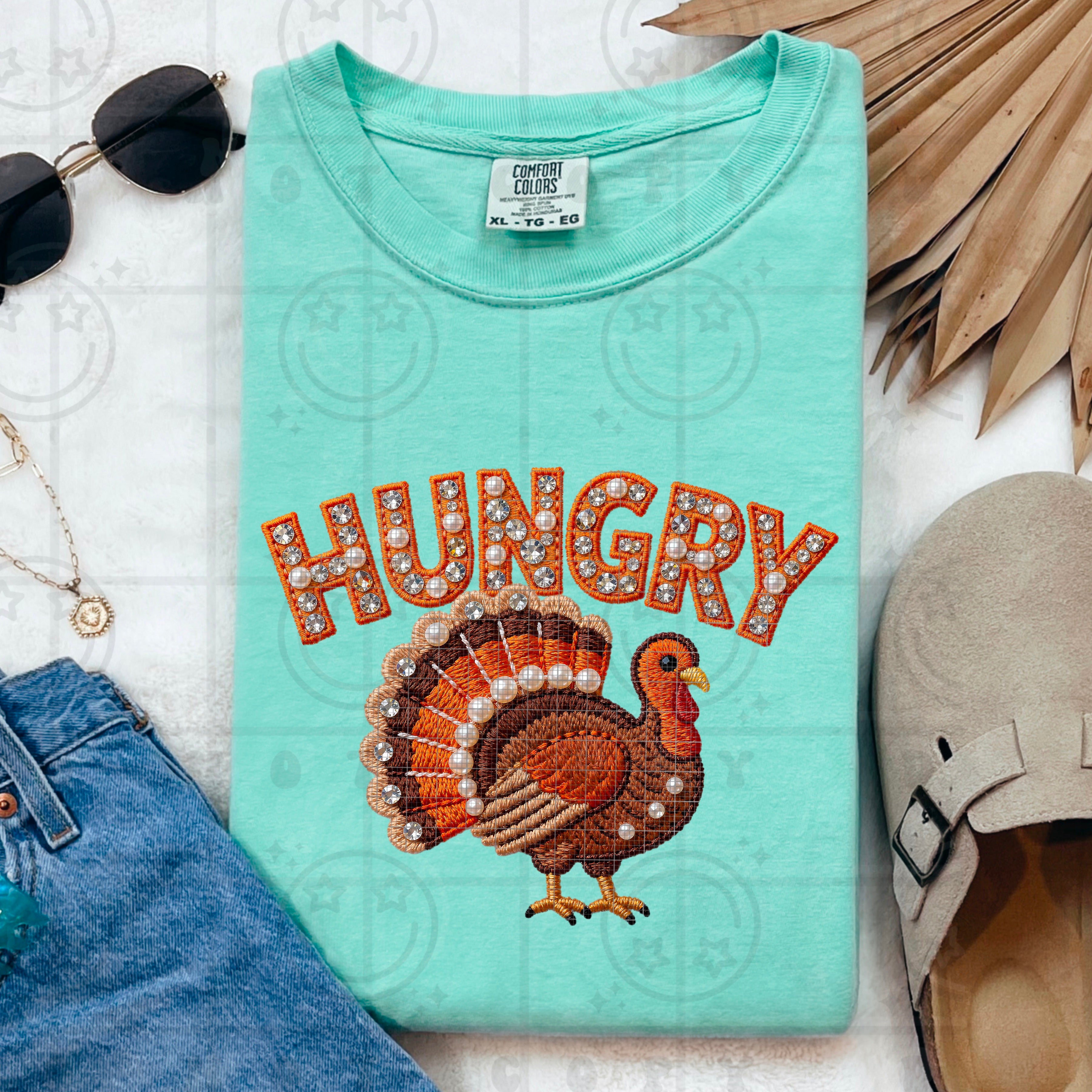 Hungry Faux Turkey TRANSFER HMWK OCT 25 – Sassy Sublimation & Screen Prints