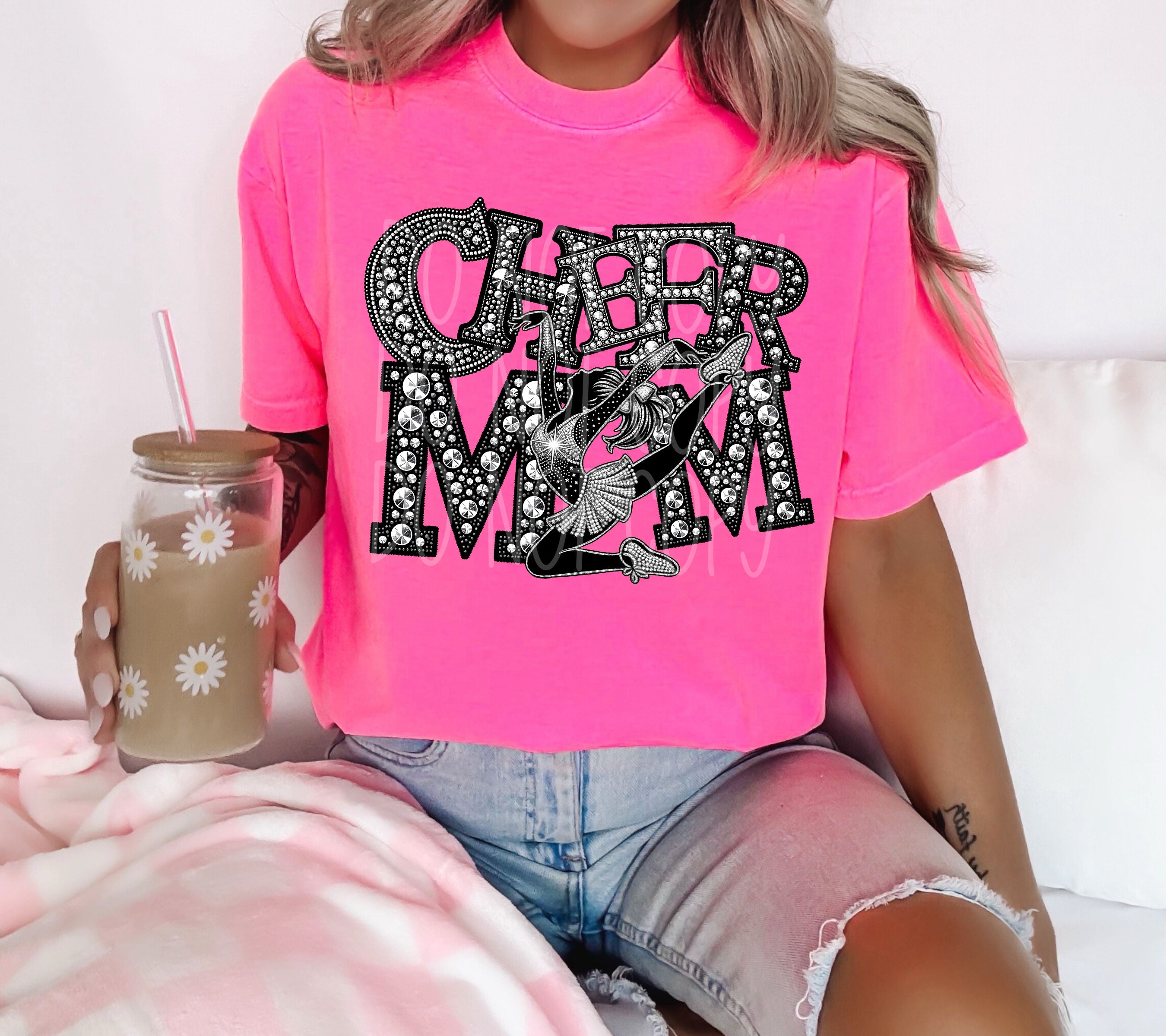 Cheer Mom Rhinestone TRANSFER – Sassy Sublimation & Screen Prints