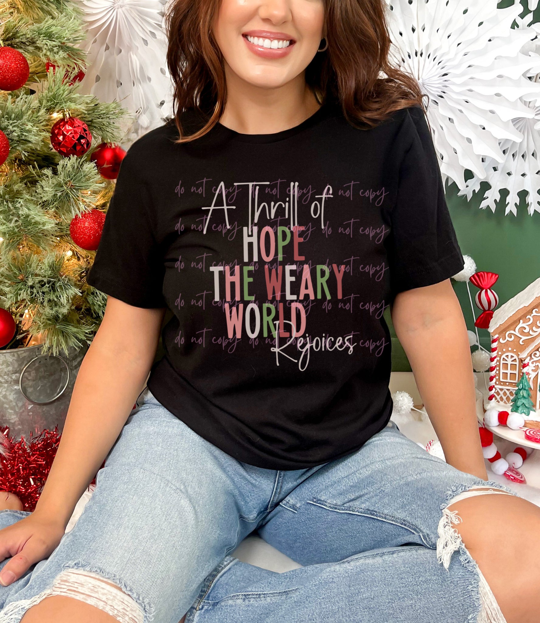 A Thrill Of Hope The Weary World Rejoices TRANSFER – Sassy Sublimation ...