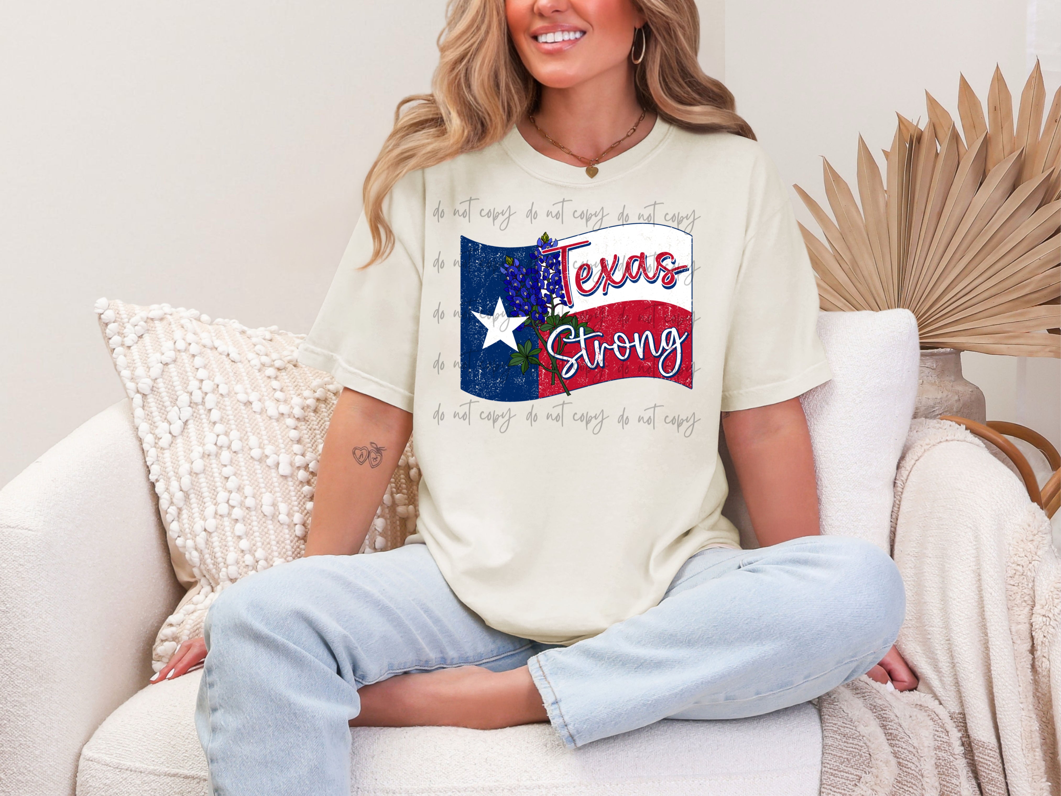 Texas Strong Flag TRANSFER VP July – Sassy Sublimation & Screen Prints