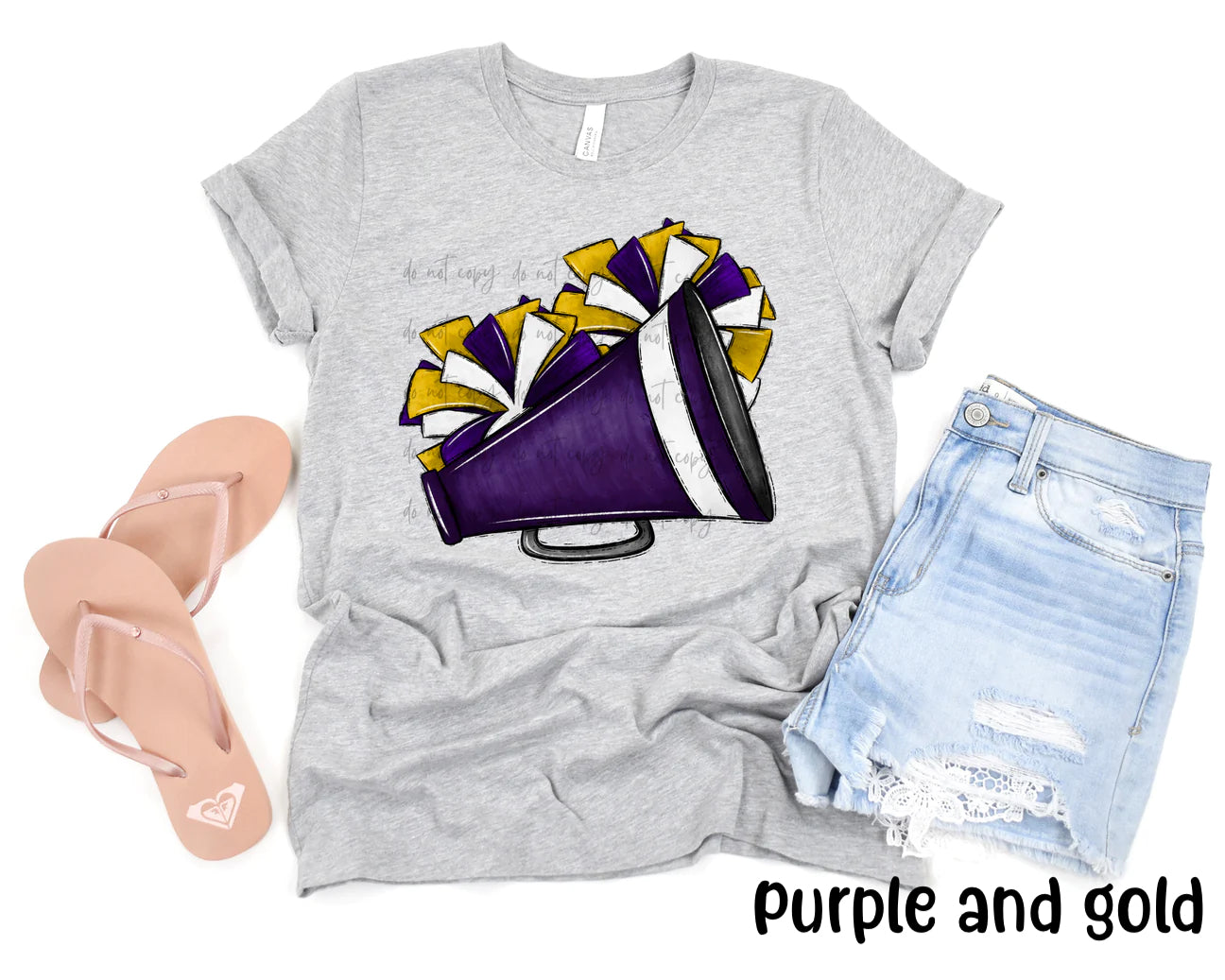 Cheer Pom And Megaphone Custom MASCOTS DTF TRANSFER – Sassy Sublimation ...