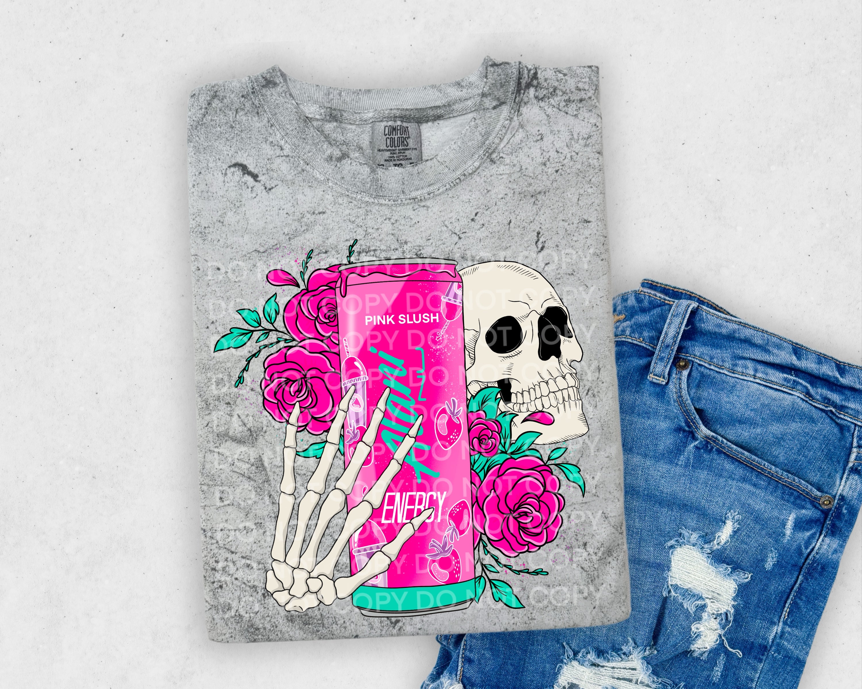 Al_ni Energy Skull And Flowers DROPDOWN TRANSFER SCG MAR – Sassy ...
