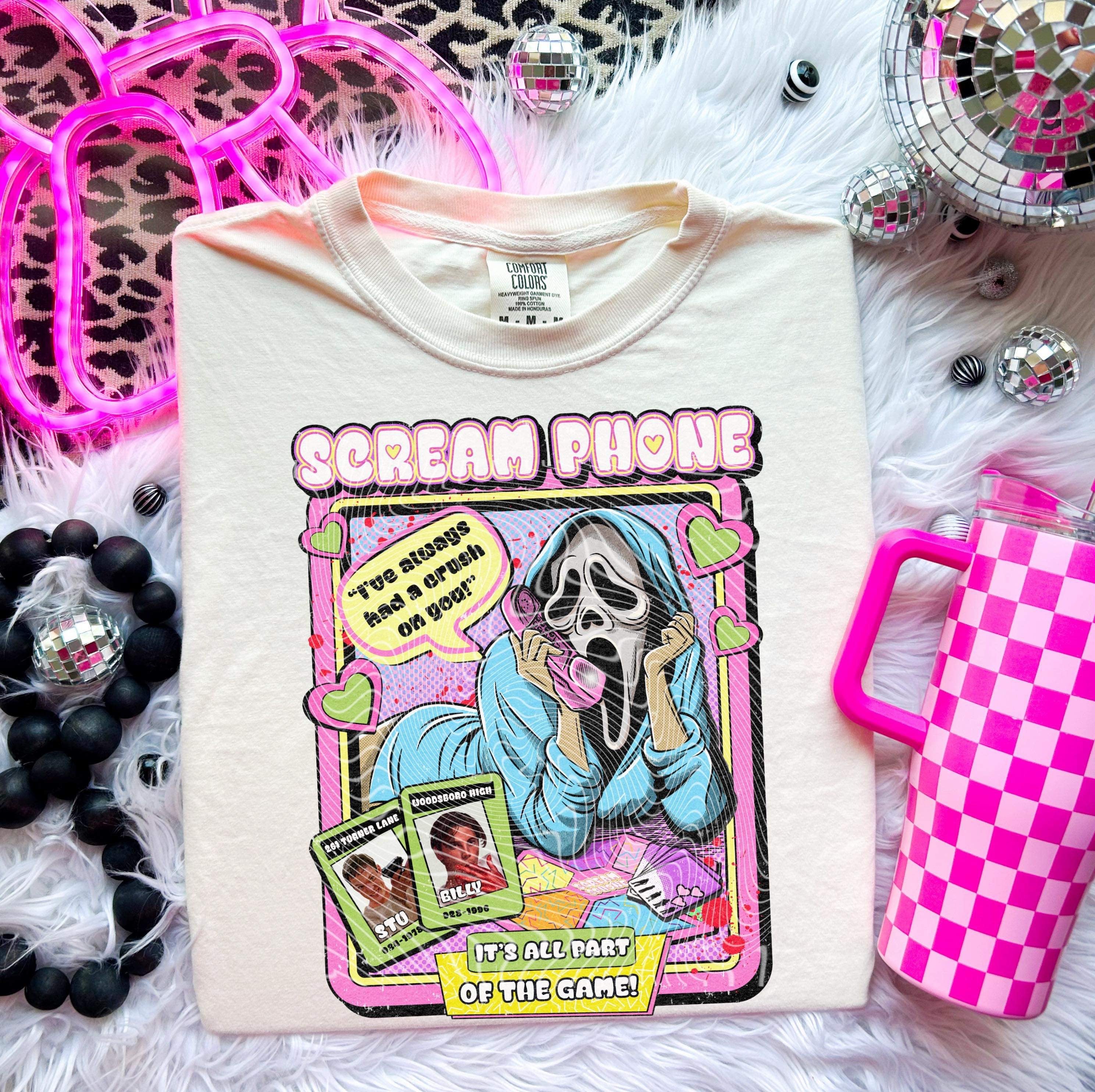Scream Phone Pastel TRANSFER – Sassy Sublimation & Screen Prints