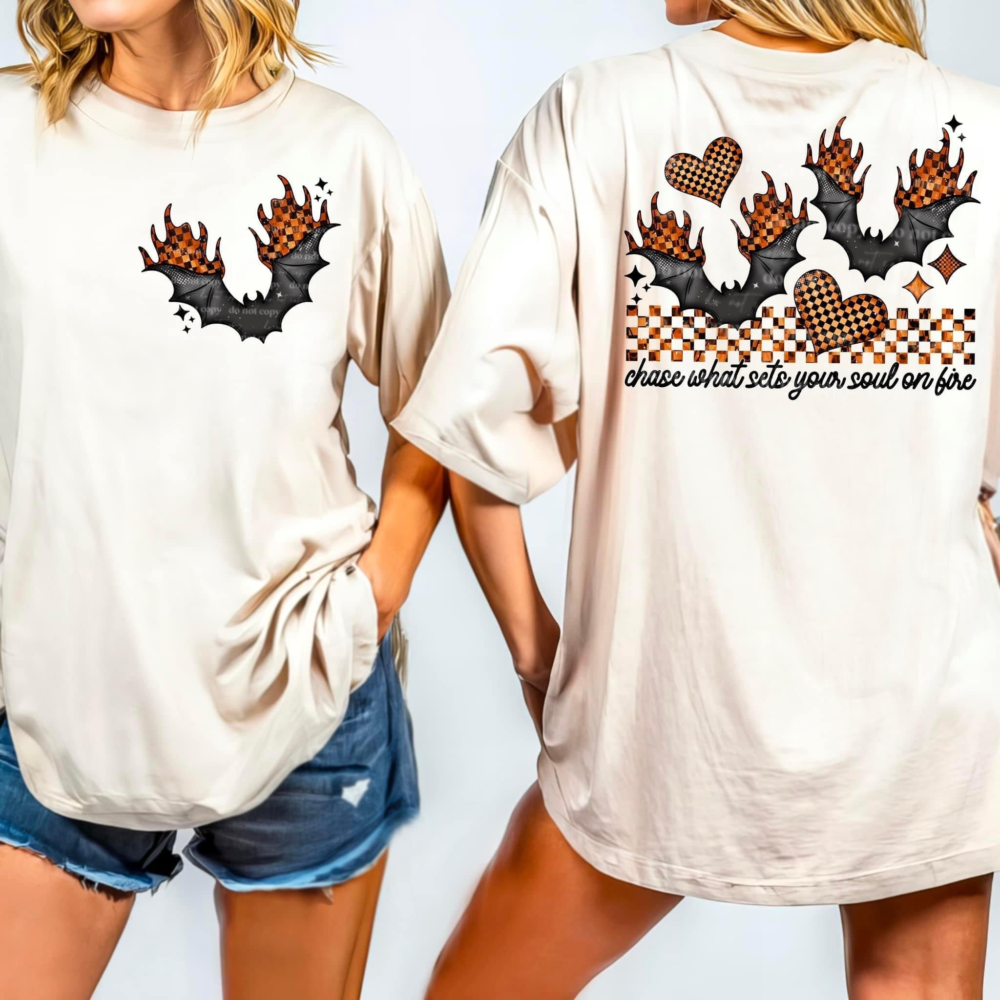 Chase What Sets Your Soul On Fire Bats Checkered With Pocket TRANSFER ...