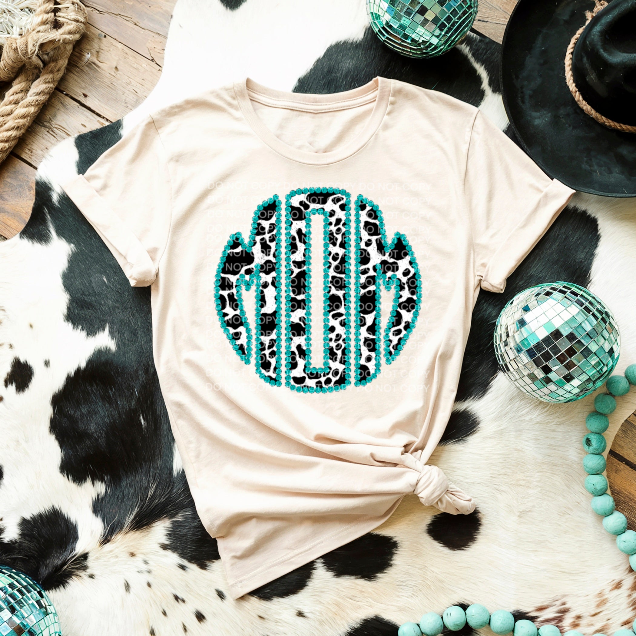 Mom Cow Print TRANSFER SCG APR 25 – Sassy Sublimation & Screen Prints