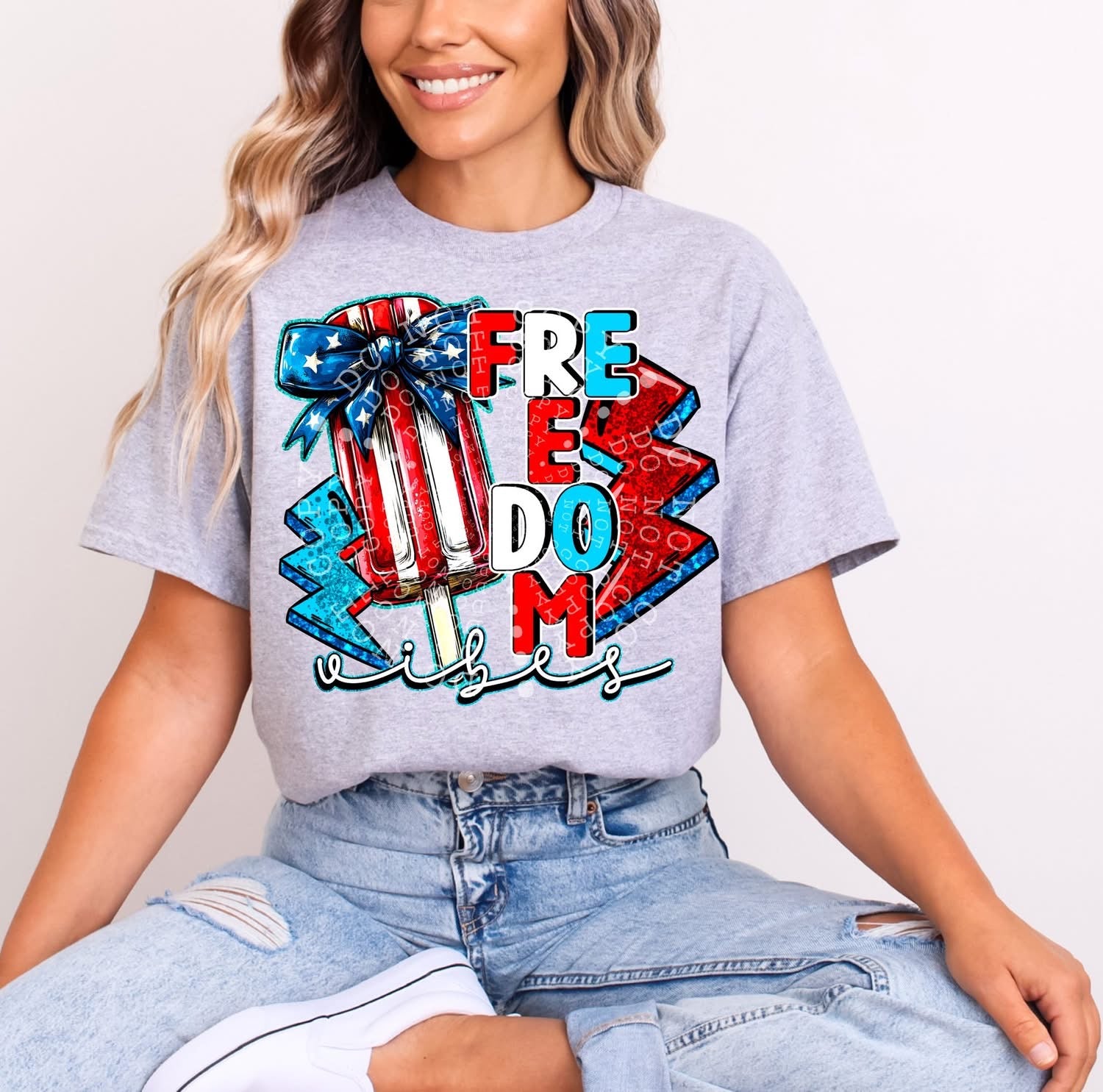 Freedom Vibes Popsicle TRANSFER CST MAY – Sassy Sublimation & Screen Prints