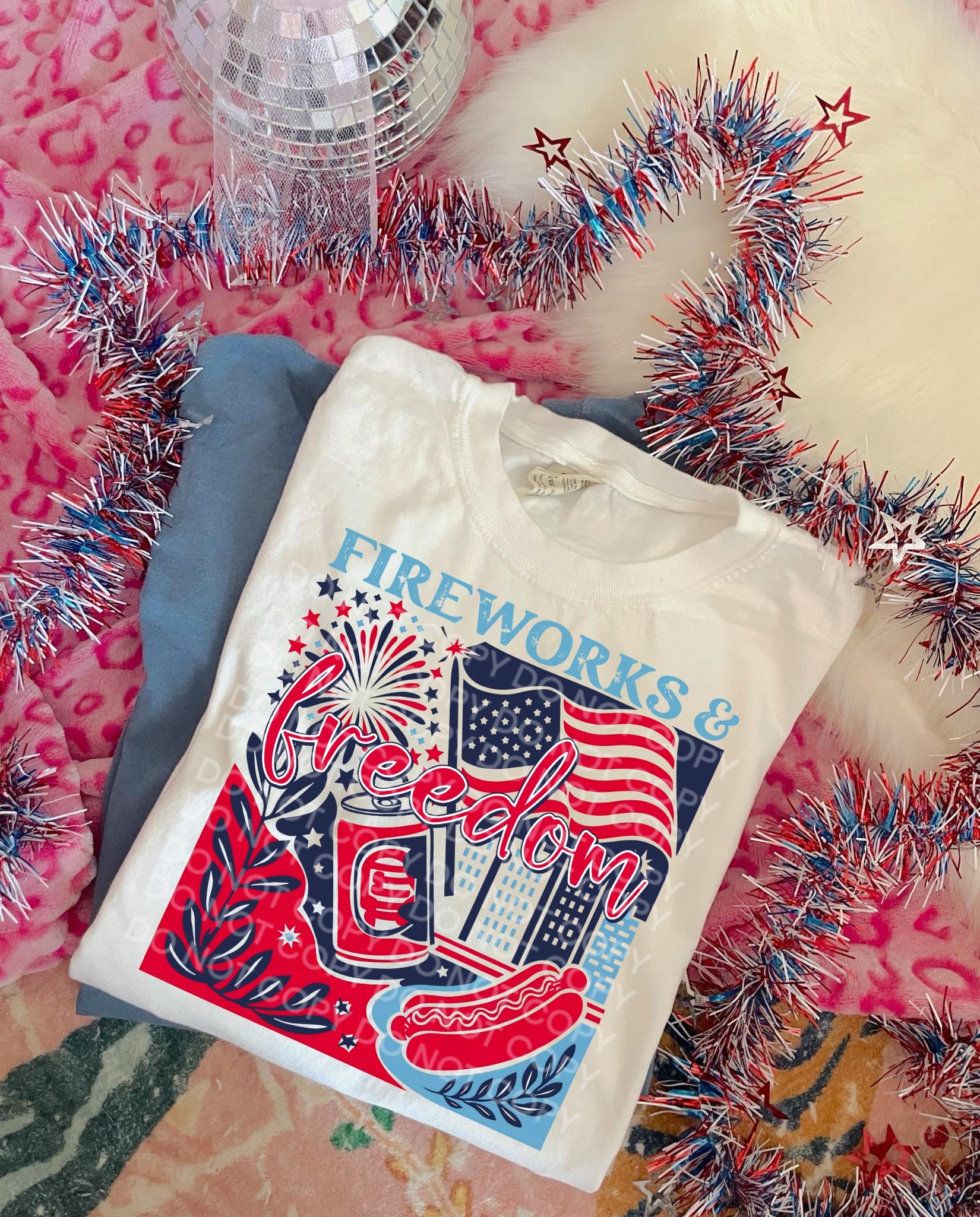 Fireworks & Freedom TRANSFER SCG May – Sassy Sublimation & Screen Prints