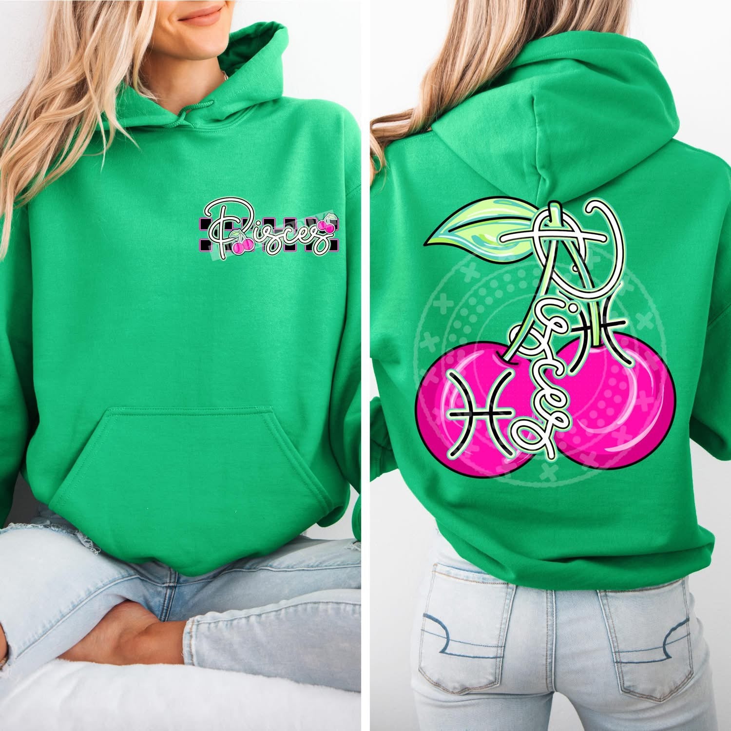 Horoscopes Pink Cherry Checkers With Pocket DROPDOWN TRANSFER DROPDOWN ...