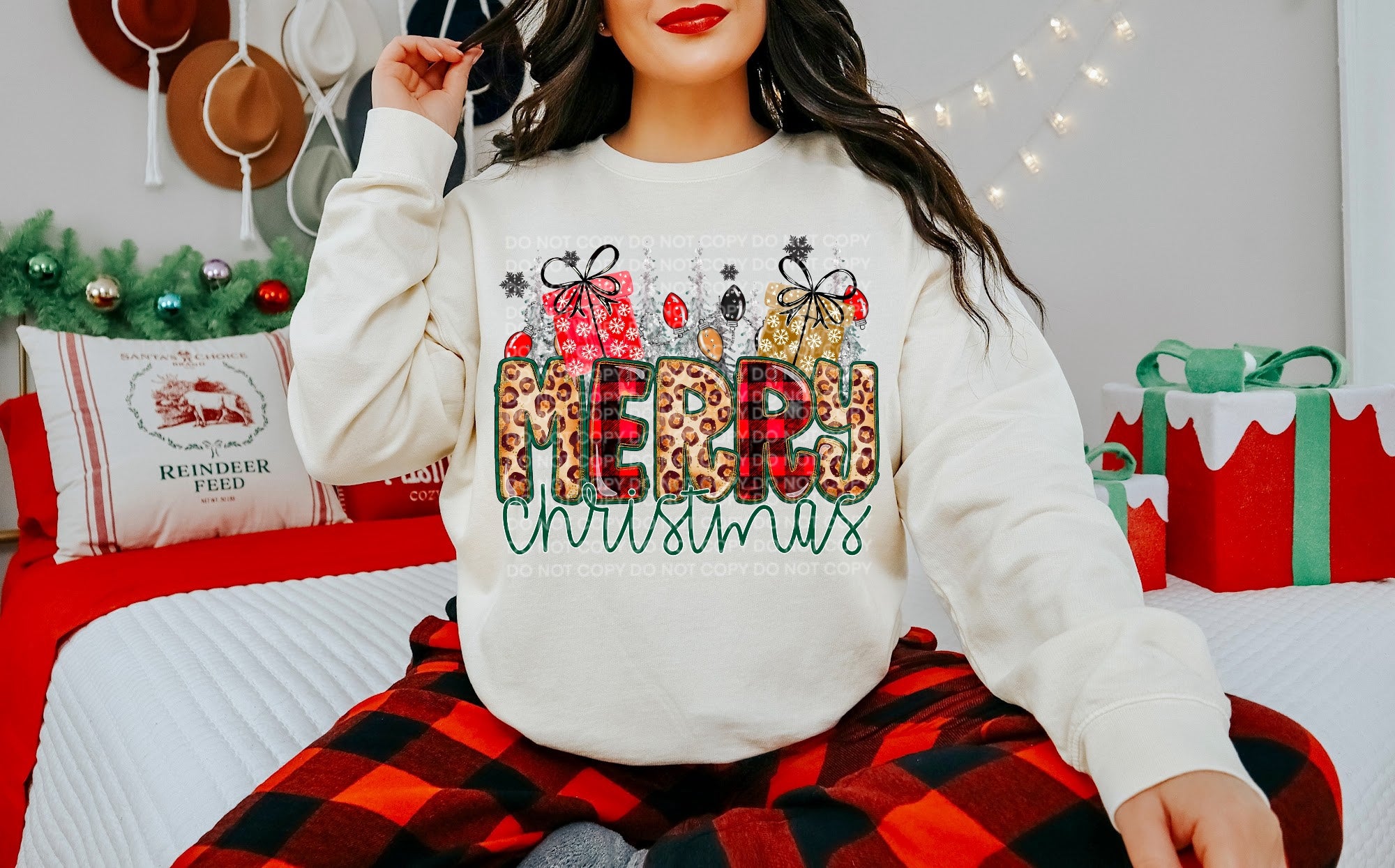 Merry Christmas Alpha Plaid And Leopard TRANSFER SCG SEPT 25 – Sassy ...