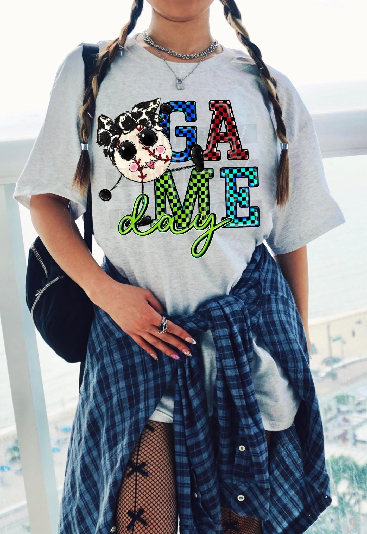 Game Day Baseball Checkers TRANSFER CST JAN – Sassy Sublimation ...