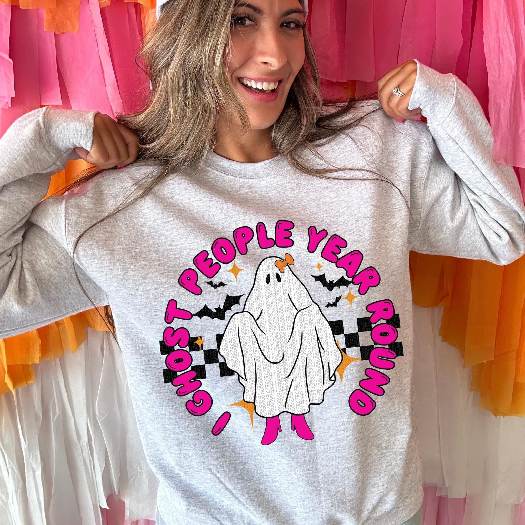 I Ghost People Year Round Check Ghost Pink TRANSFER HMWK – Sassy ...