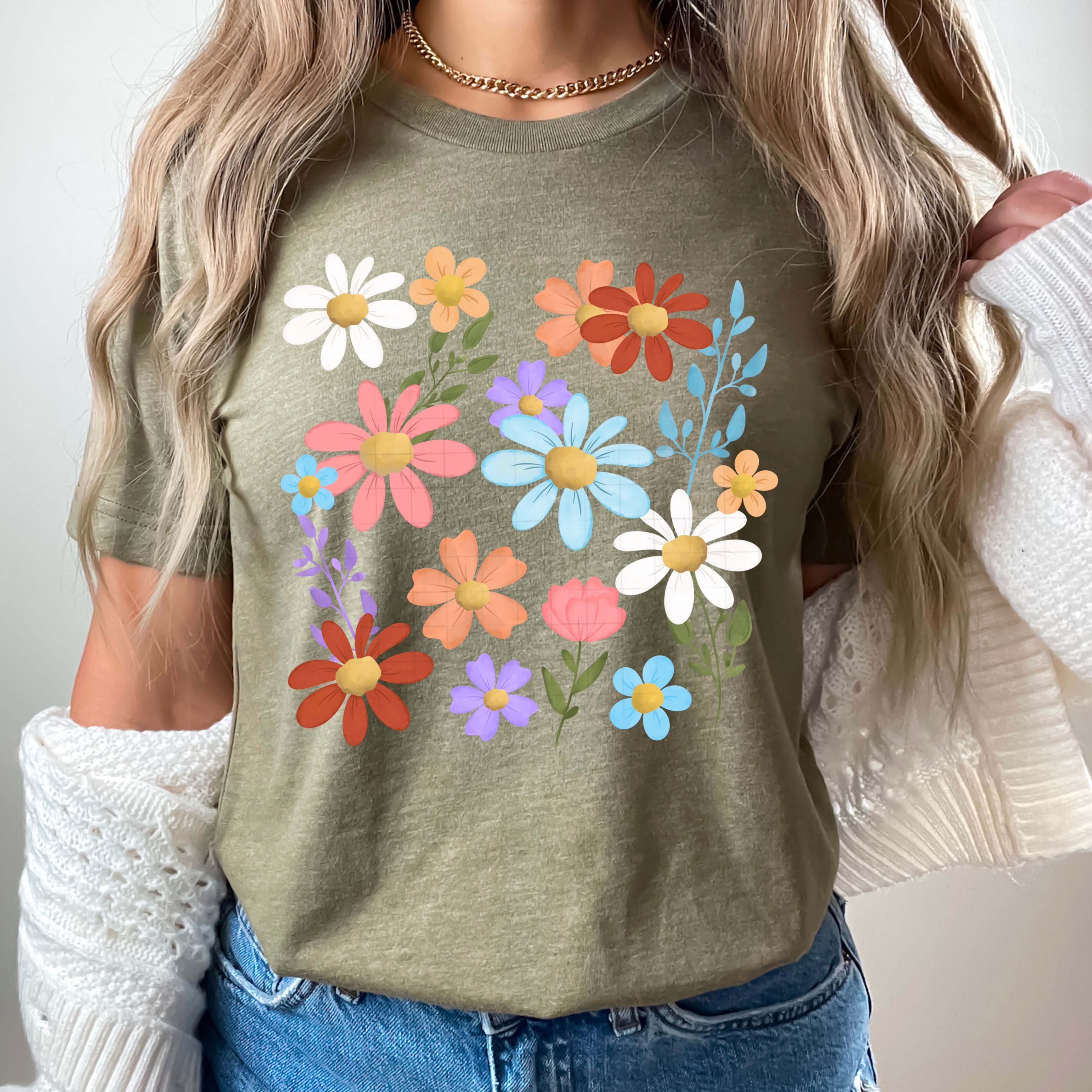 Spring Flowers TRANSFER CSC FEB – Sassy Sublimation & Screen Prints