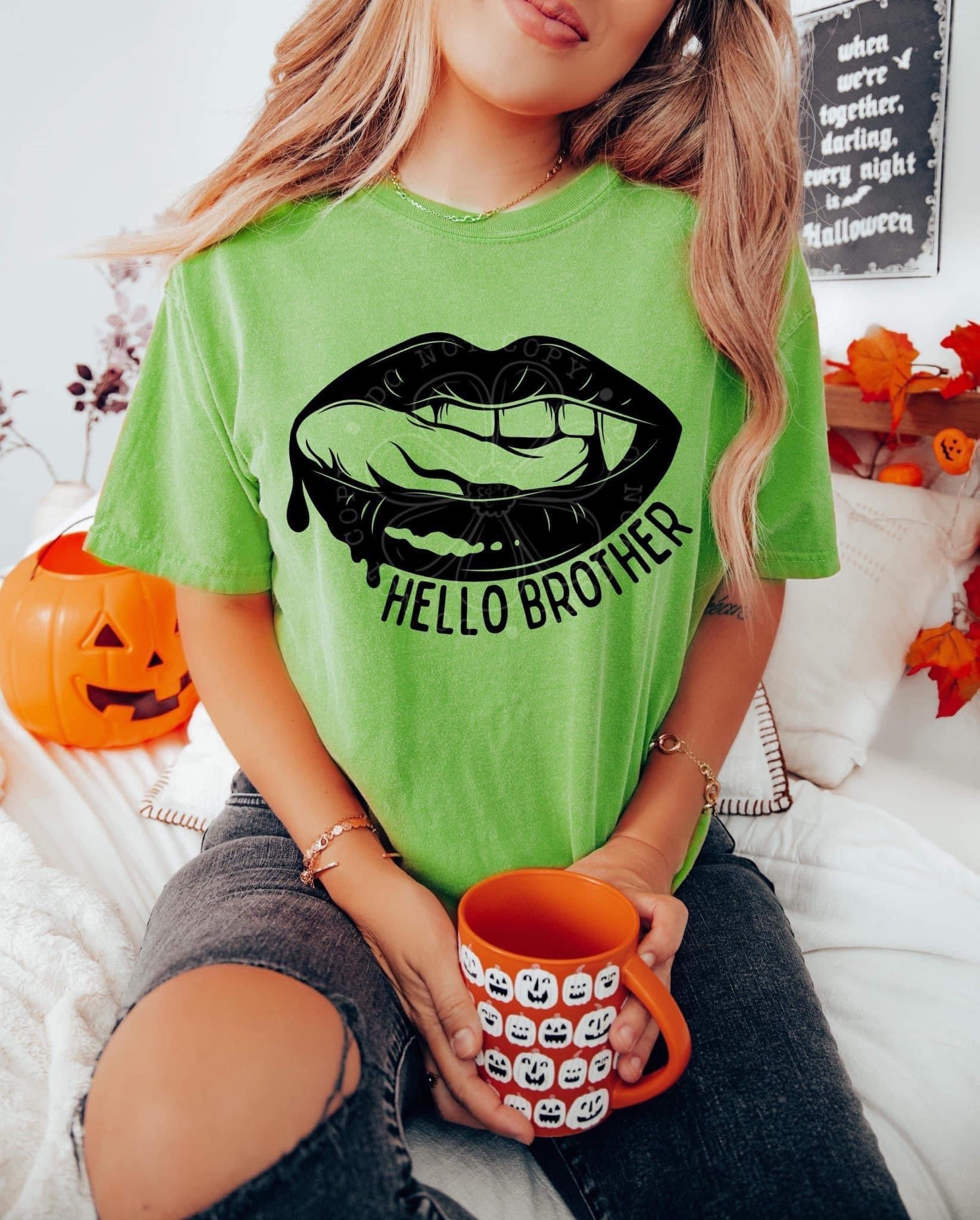 Hello Brother Vampire TRANSFER LYT – Sassy Sublimation & Screen Prints