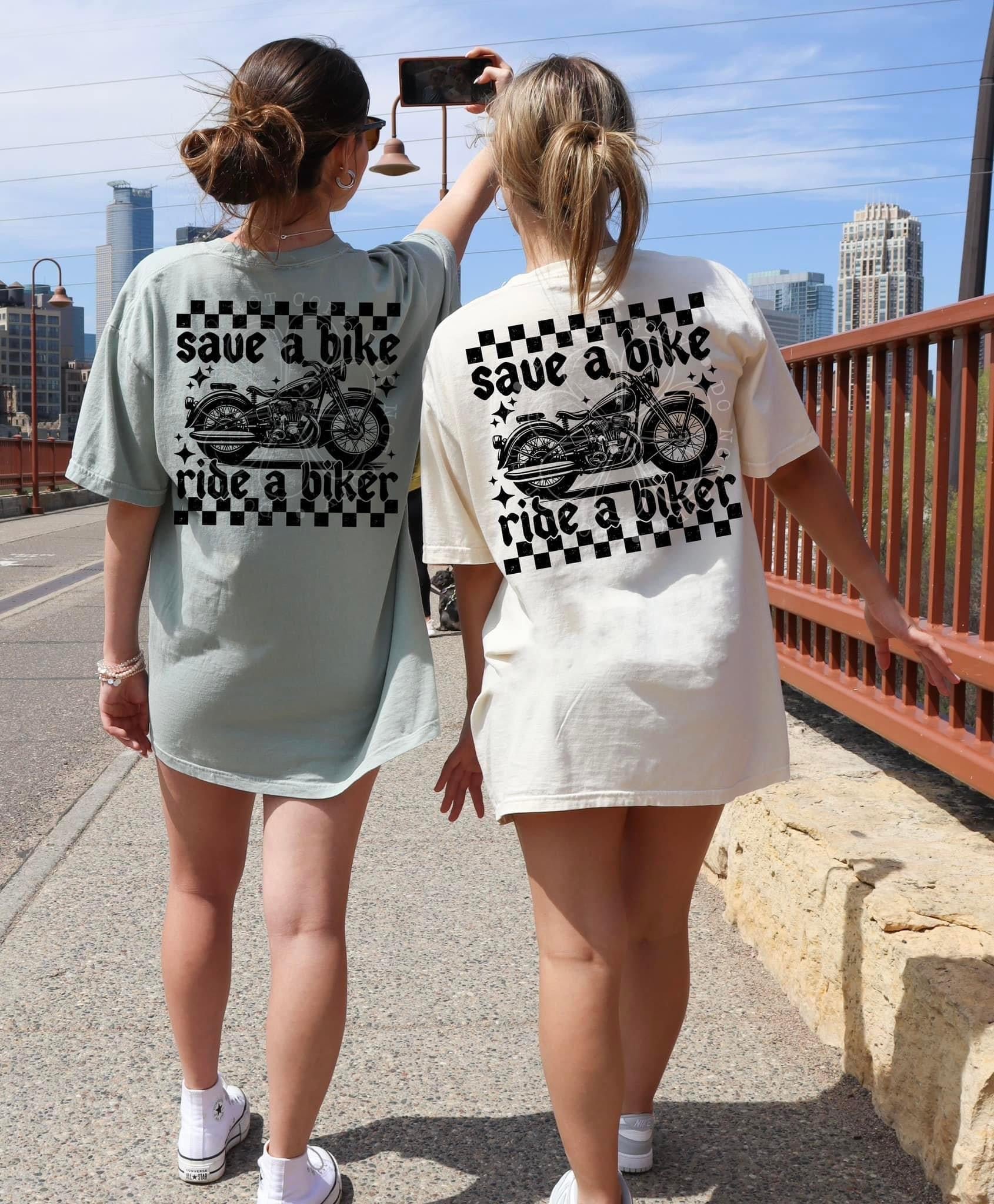 Save A Bike Ride A Biker TRANSFER LYT – Sassy Sublimation & Screen Prints