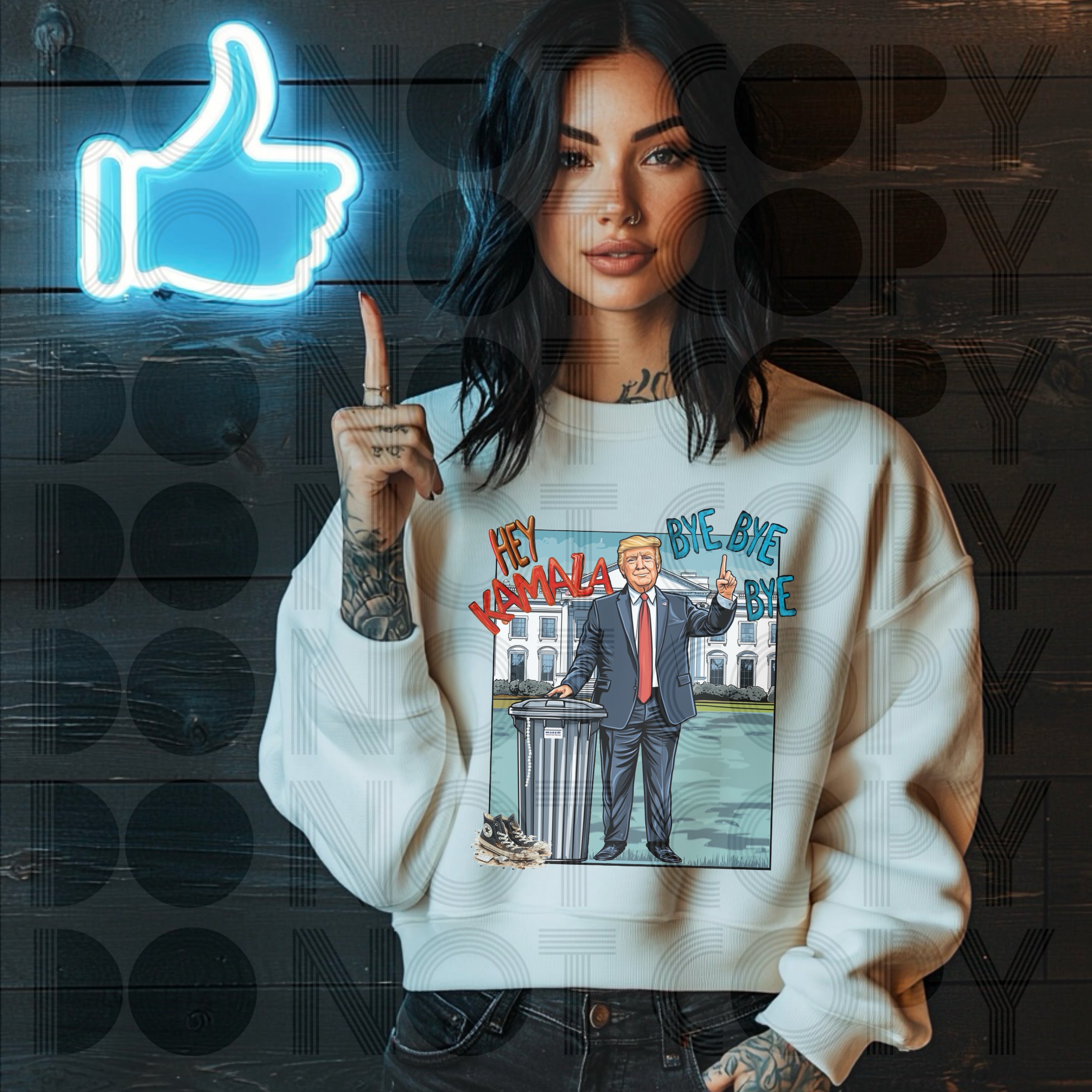 Bye Bye Bye Blue TRANSFER RHD – Sassy Sublimation & Screen Prints