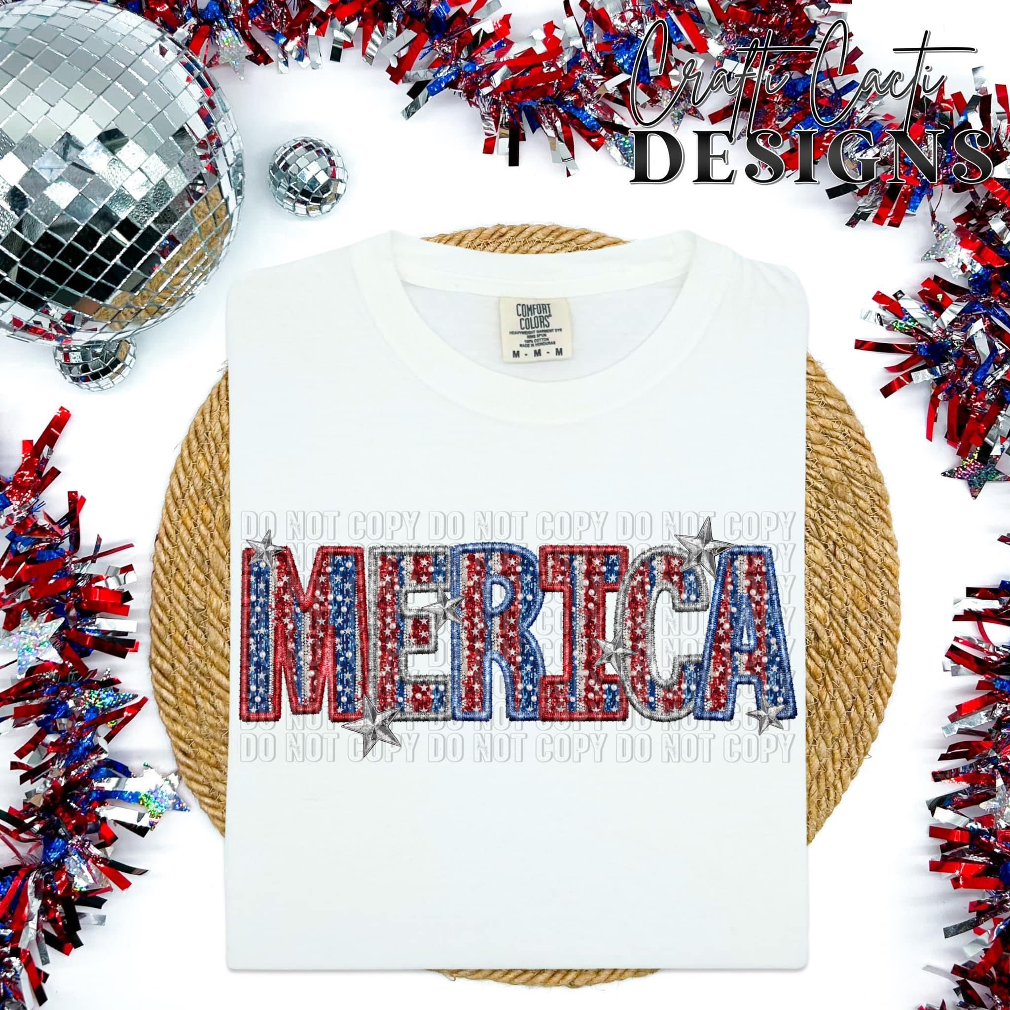 Merica Sequin TRANSFER CCD – Sassy Sublimation & Screen Prints