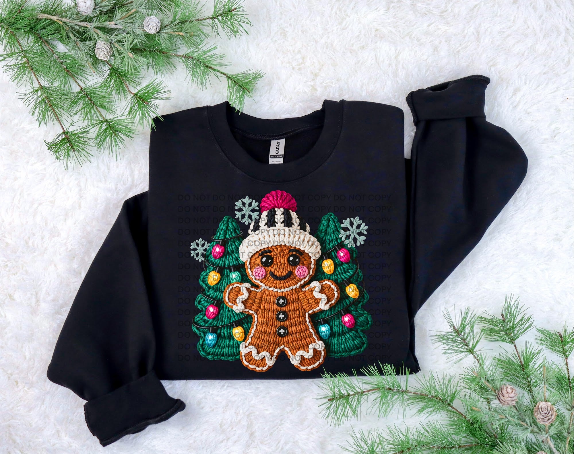 Yarn Gingerbread TRANSFER SCG OCT 25 – Sassy Sublimation & Screen Prints