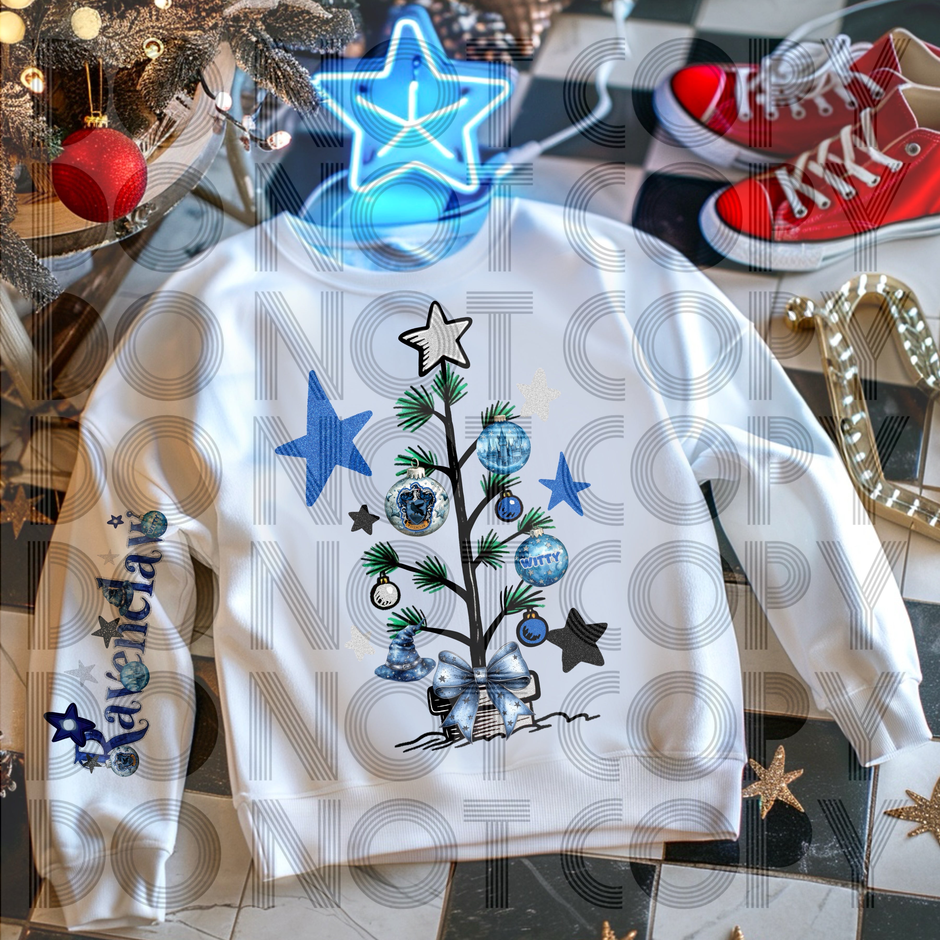 R Blue Claw Tree With SLEEVE OPTION TRANSFER RHD – Sassy Sublimation ...