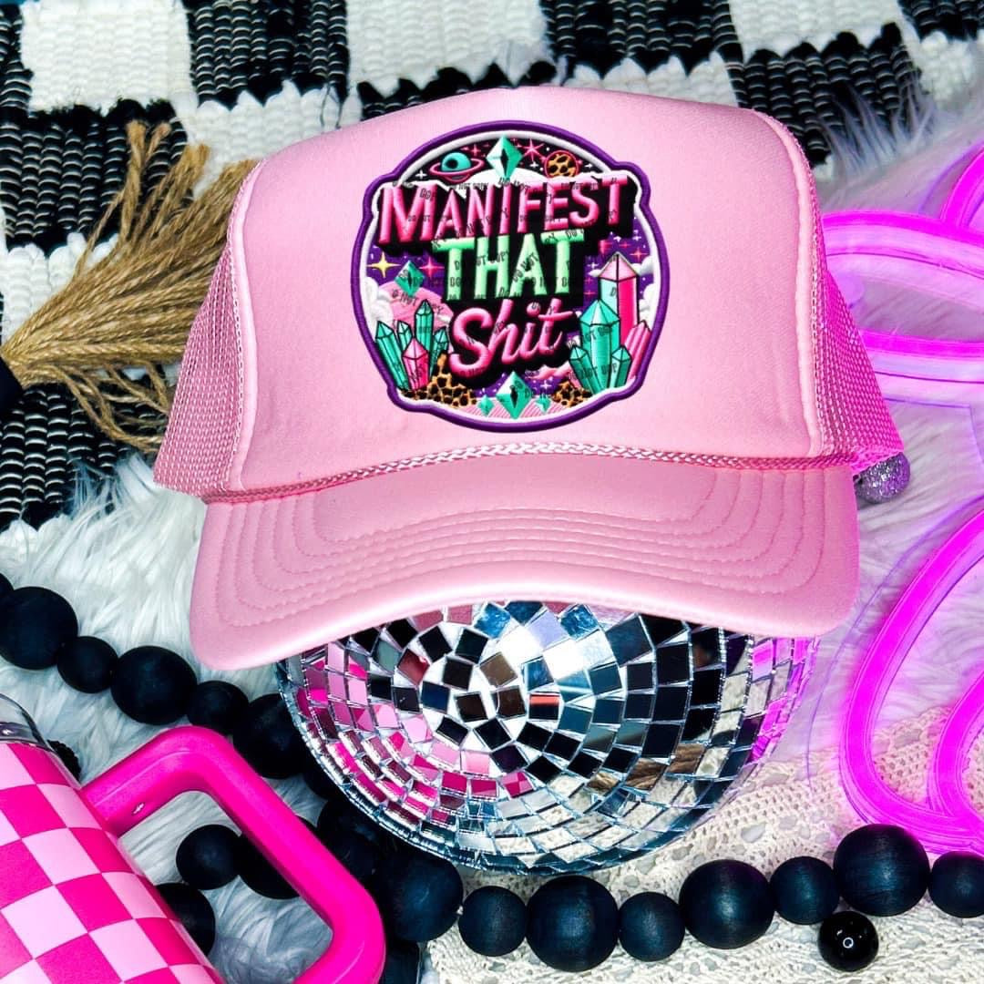 Manifest That Shit Circle Faux Hat Patch 3-4” DTF TRANSFER HMWK – Sassy ...