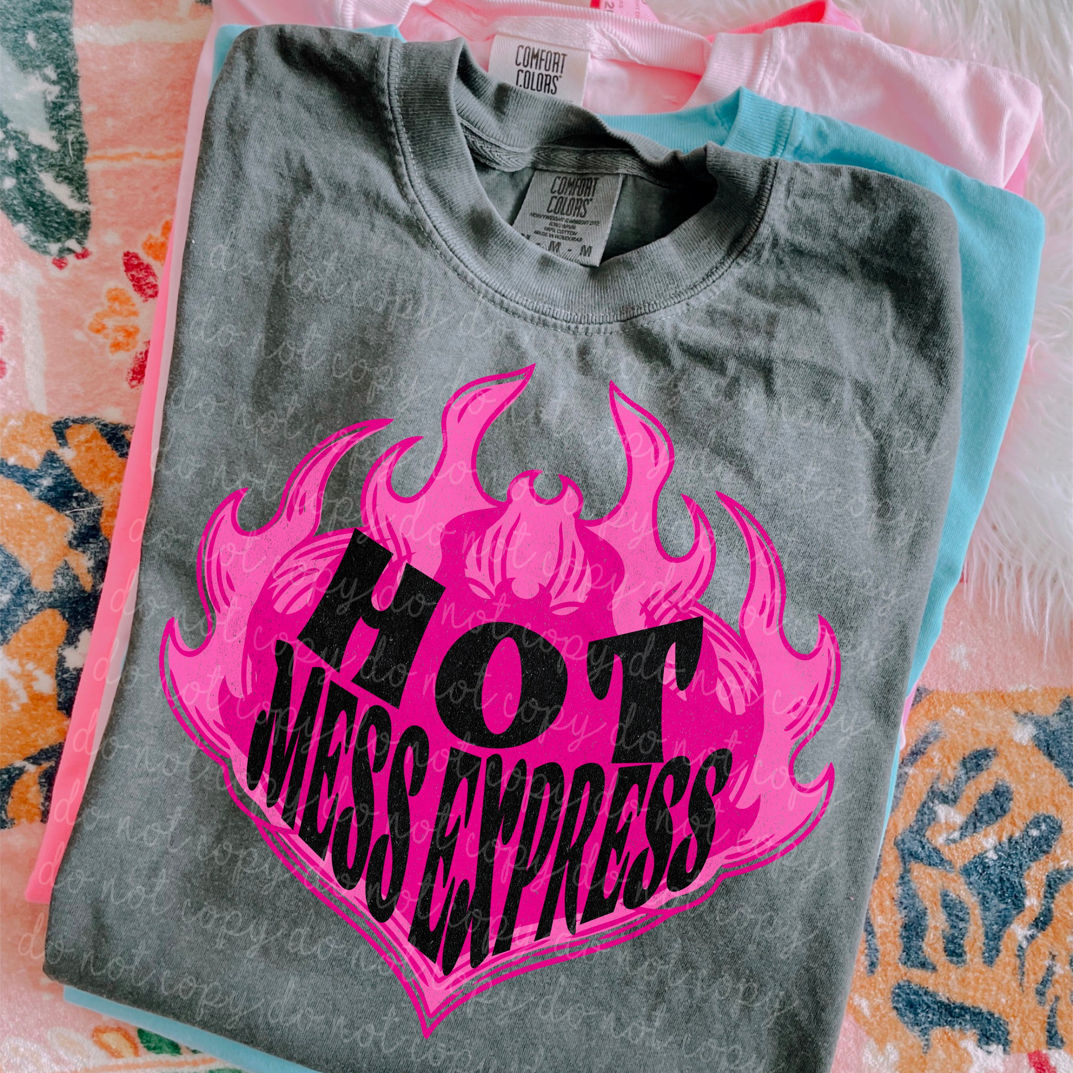 Hot Mess Express Pink Flames TRANSFER MOON MAR 25 – Sassy Sublimation ...