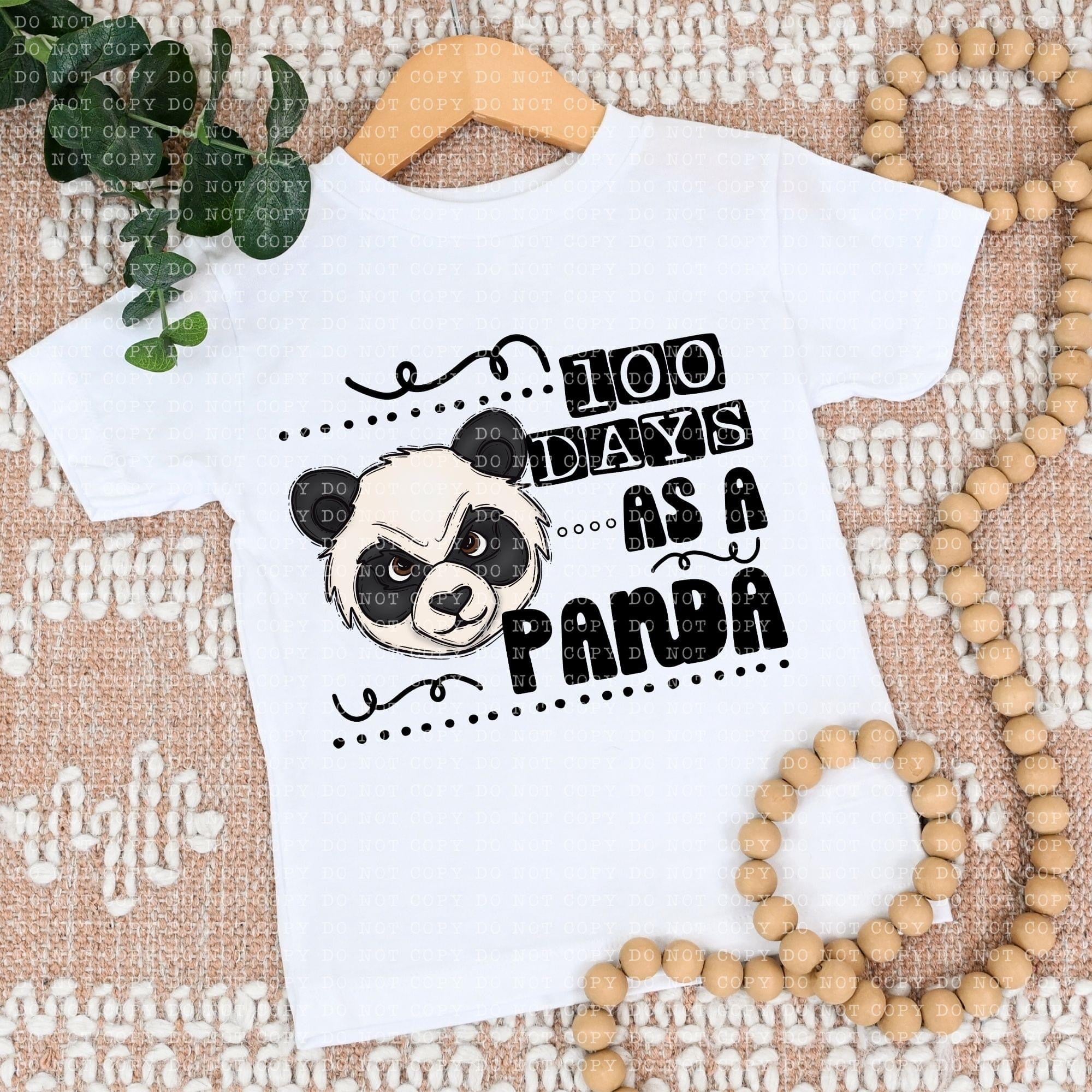 100 Days As A Panda TRANSFER – Sassy Sublimation & Screen Prints