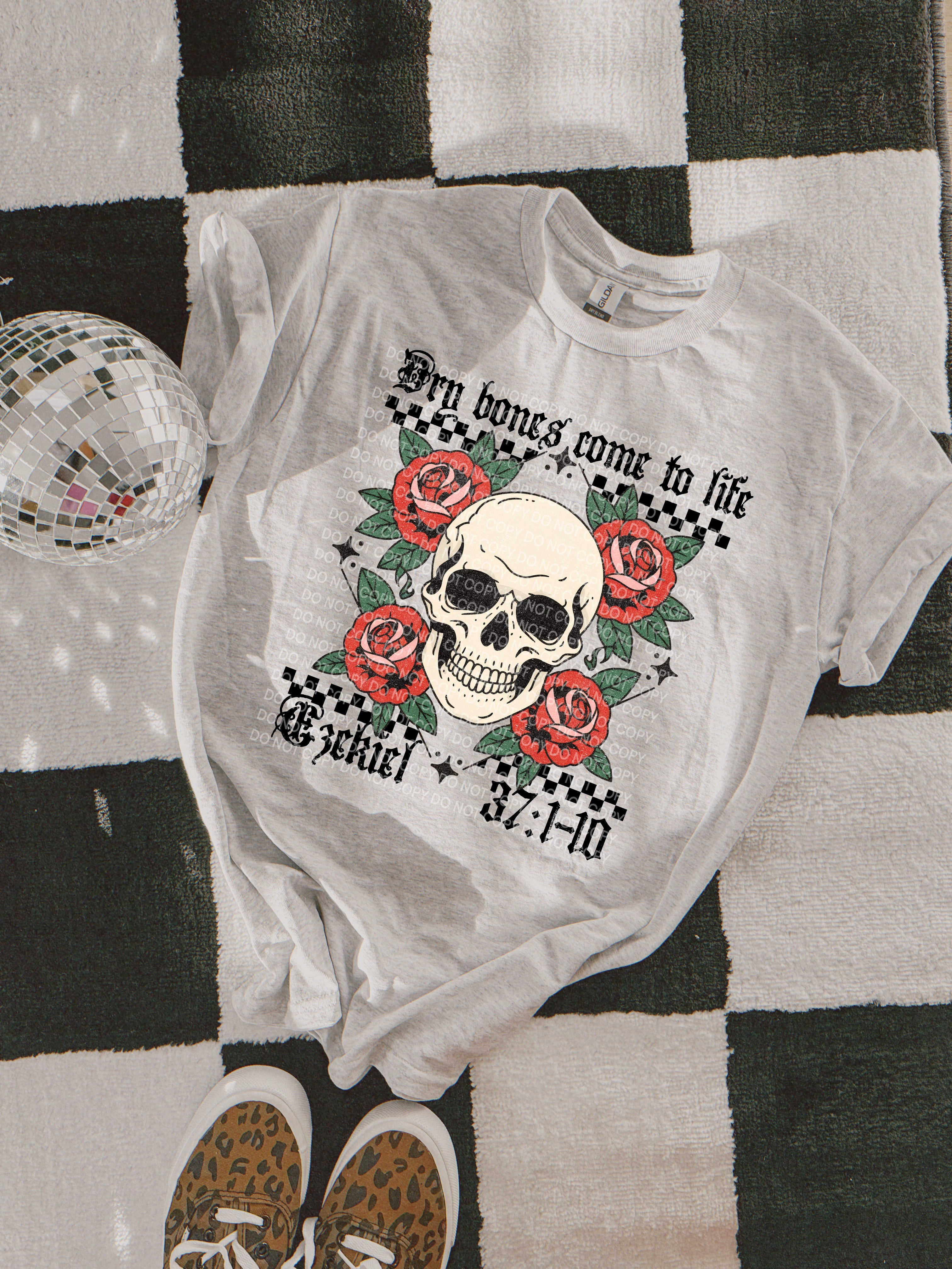 Dry Bones Come To Life Skull And Roses Checker TRANSFER SCG DEC 25 ...