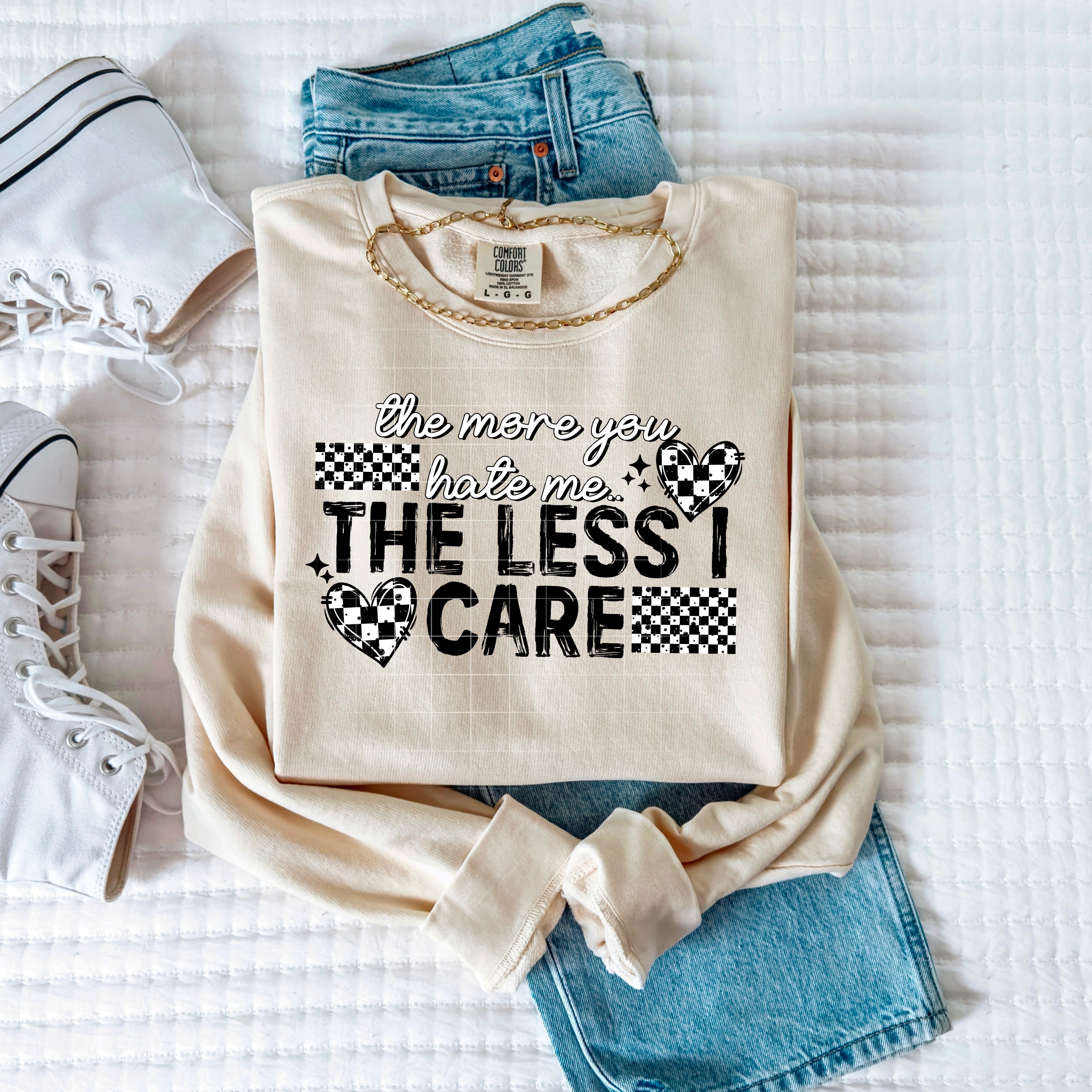 The More You Hate Me The Less I Care Outlines DROPDOWN TRANSFER CSC MA ...