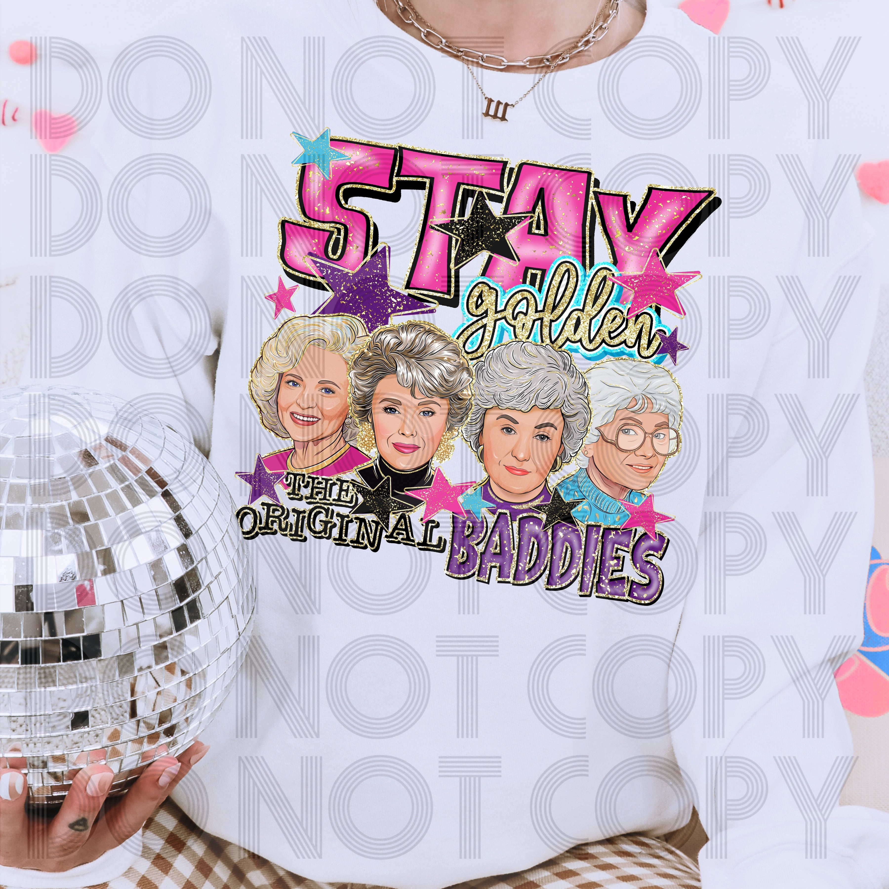 Stay Gold TRANSFER RHD THROWBACK COLLAB – Sassy Sublimation & Screen Prints