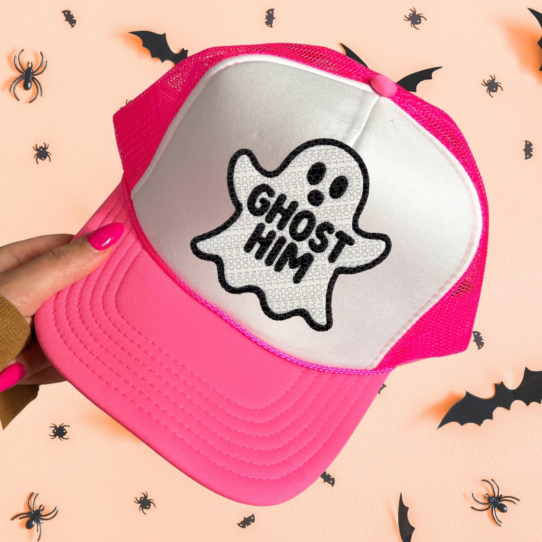 Ghost Him Faux Hat Patch 3-4” DTF TRANSFER HMWK – Sassy Sublimation ...