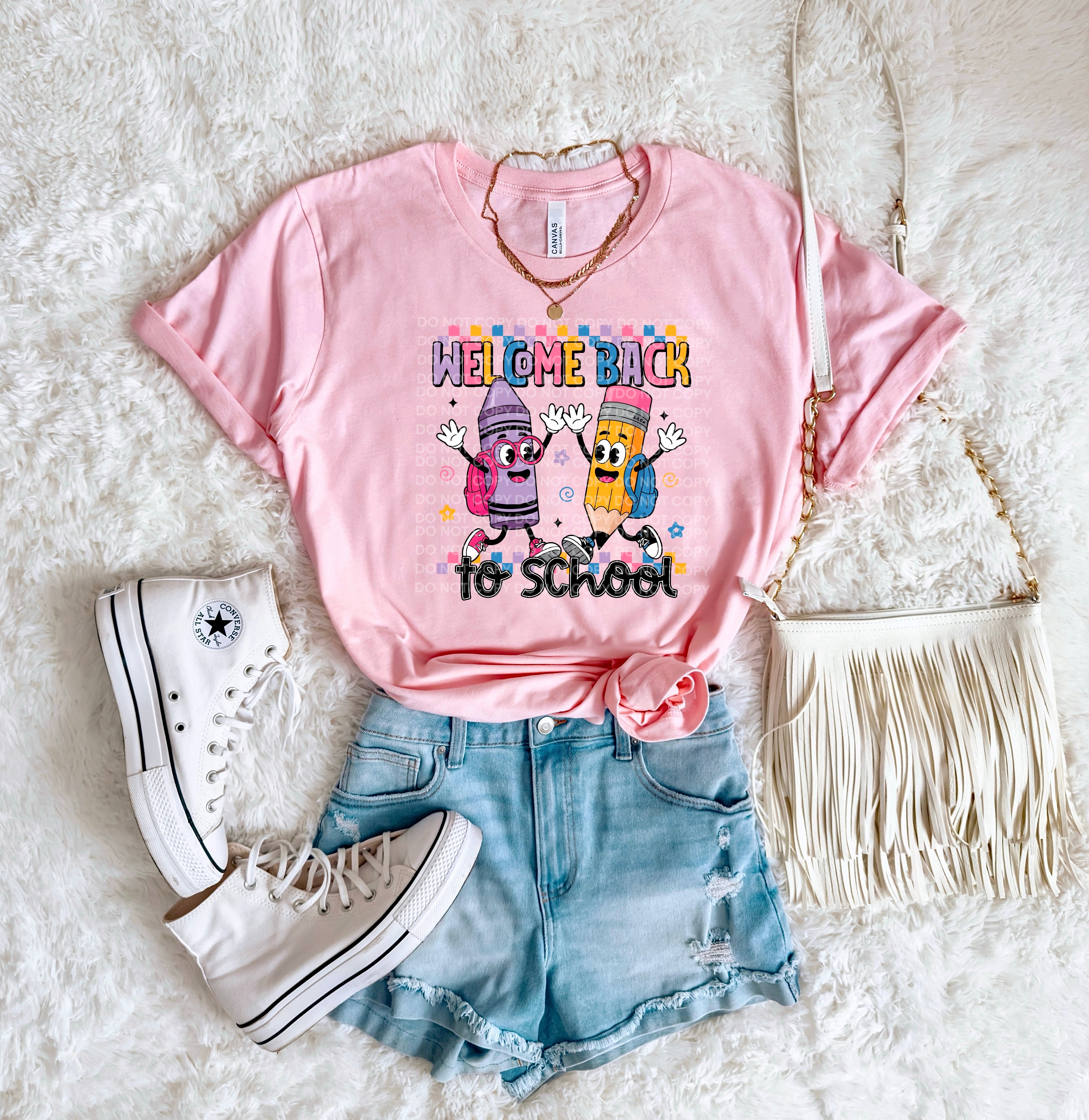 Welcome Back to School Crayons TRANSFER SCG JULY – Sassy Sublimation ...