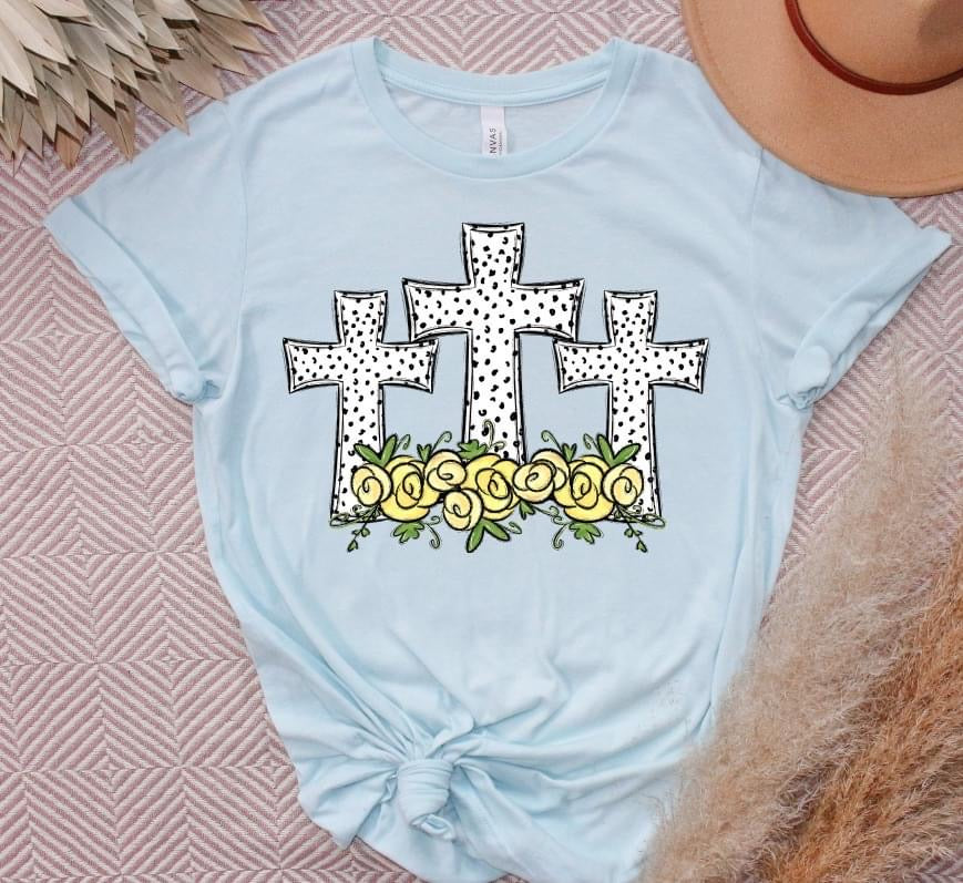 Polka Dot Trio Crosses TRANSFER – Sassy Sublimation & Screen Prints