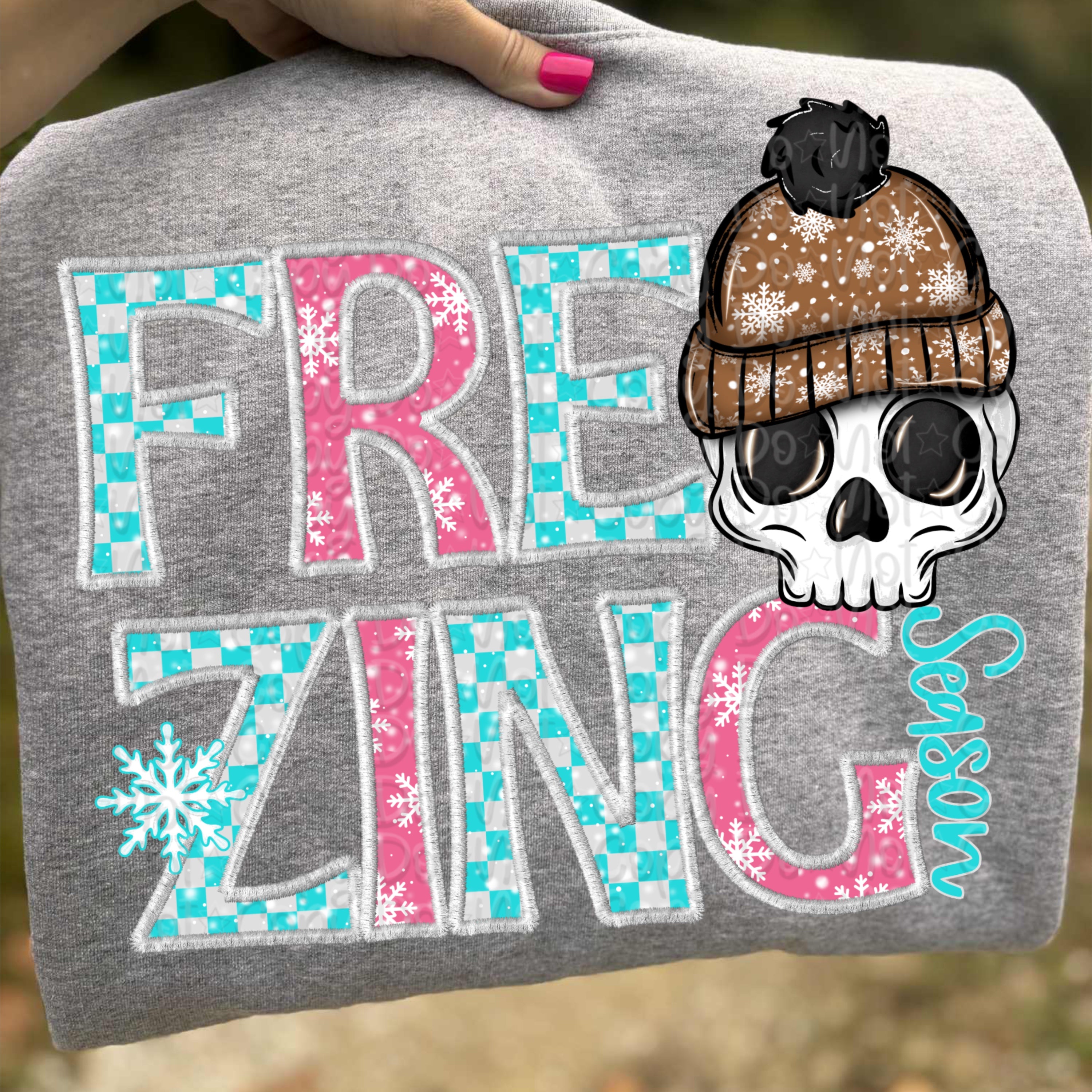 Freezing Season Skull TRANSFER VIRGO NOV 25 – Sassy Sublimation ...