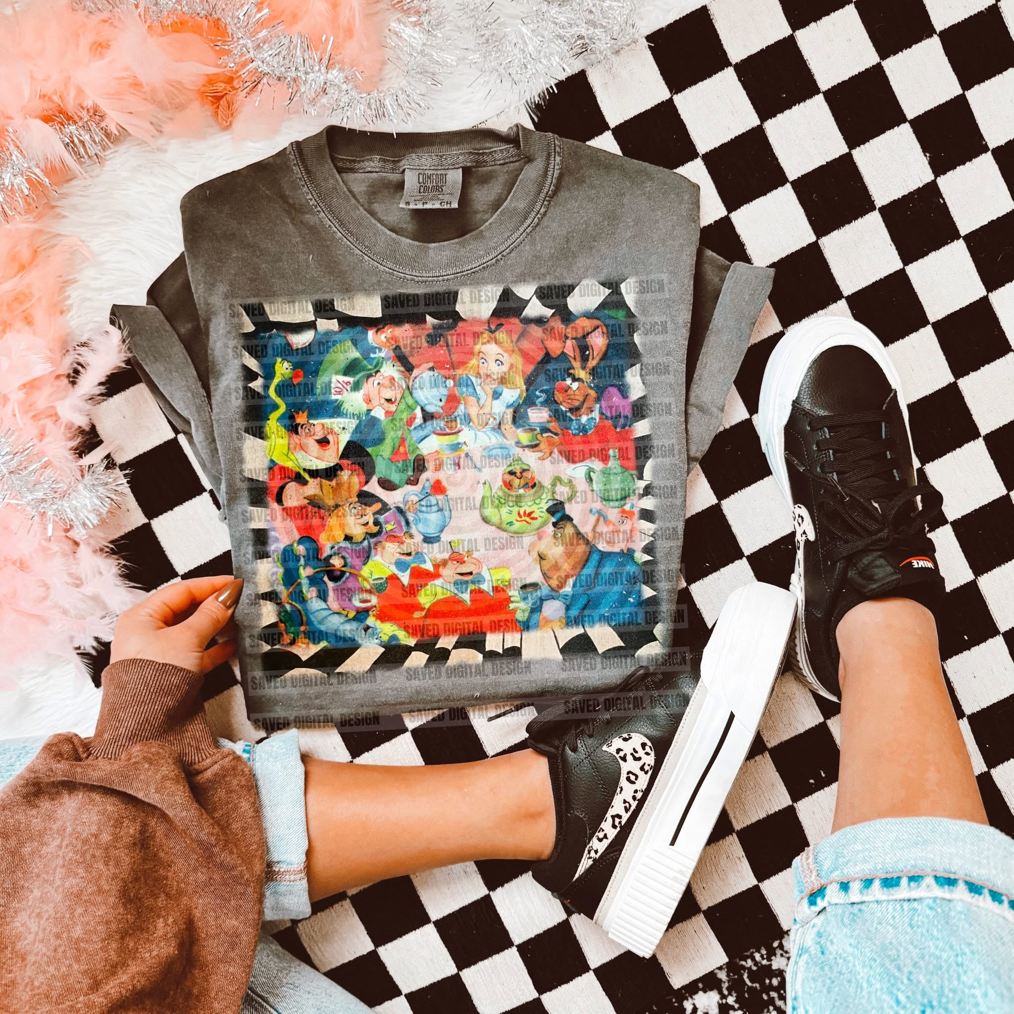 Alice Checkered TRANSFER SAV MARCH 25 – Sassy Sublimation & Screen Prints