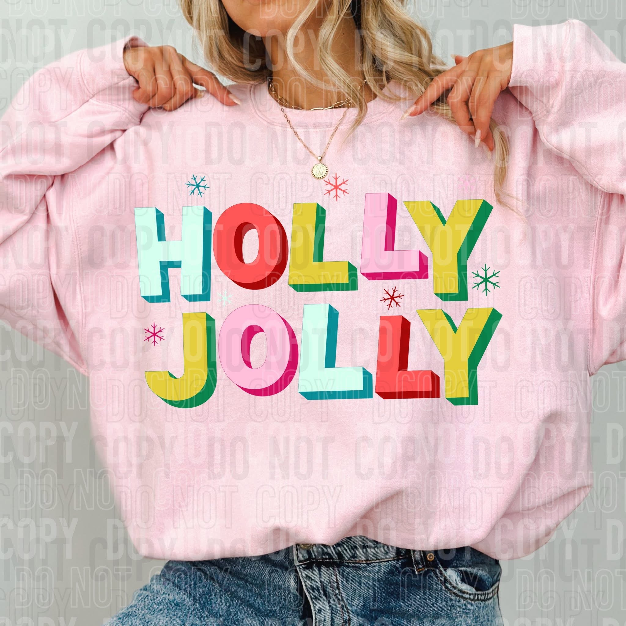 Holly Jolly Bright Snowflakes TRANSFER SBB SEPT 25 – Sassy Sublimation ...