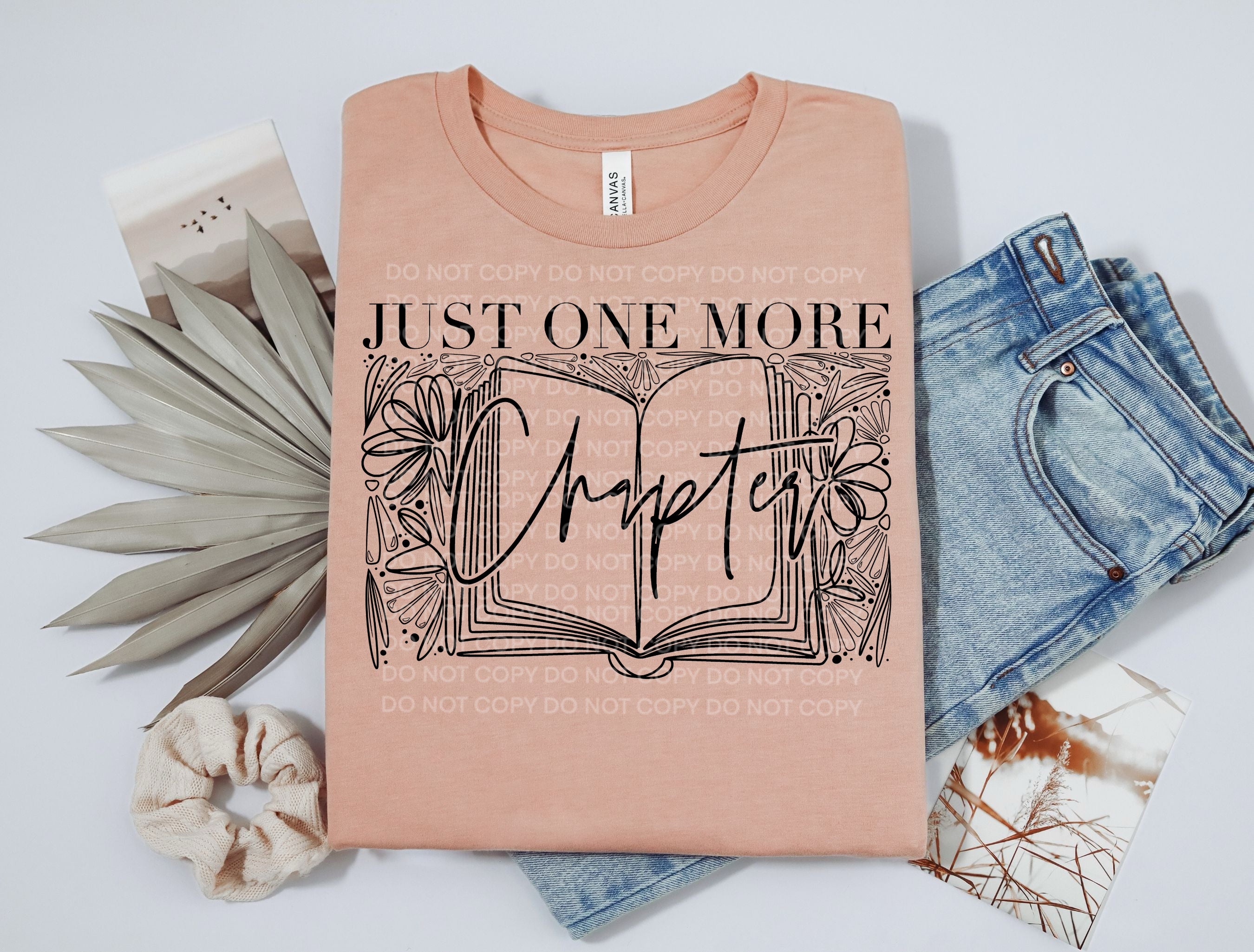 Just One More Chapter Book With Flowers TRANSFER SCG MAR – Sassy ...