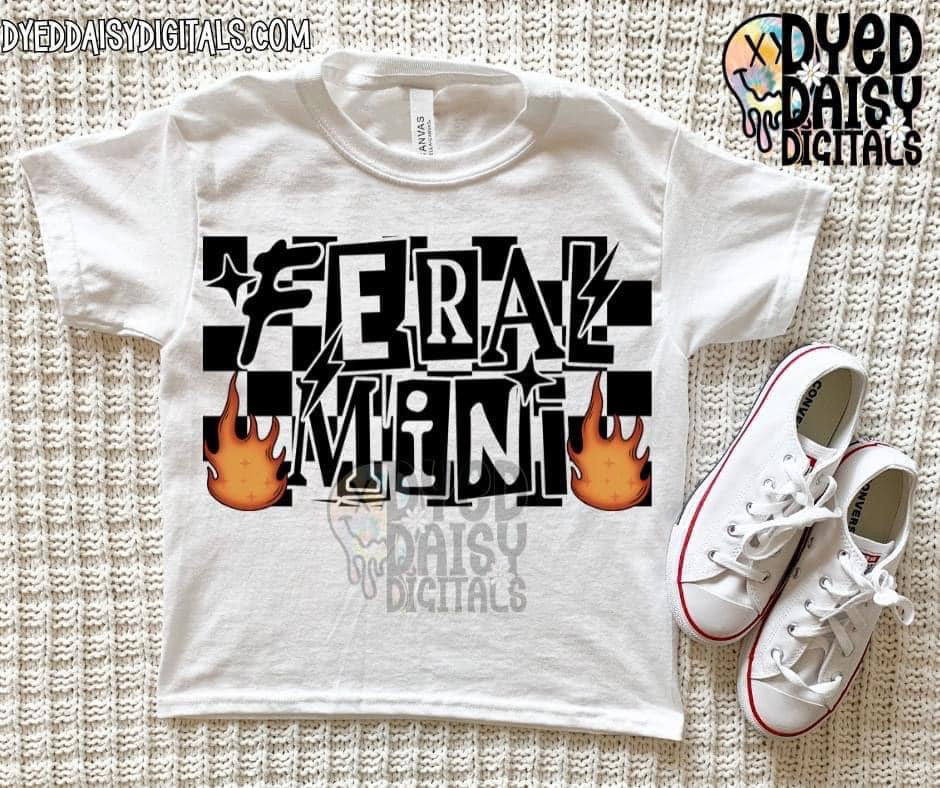 Feral Mini Checkered Blk TRANSFER DDD – Sassy Sublimation & Screen Prints