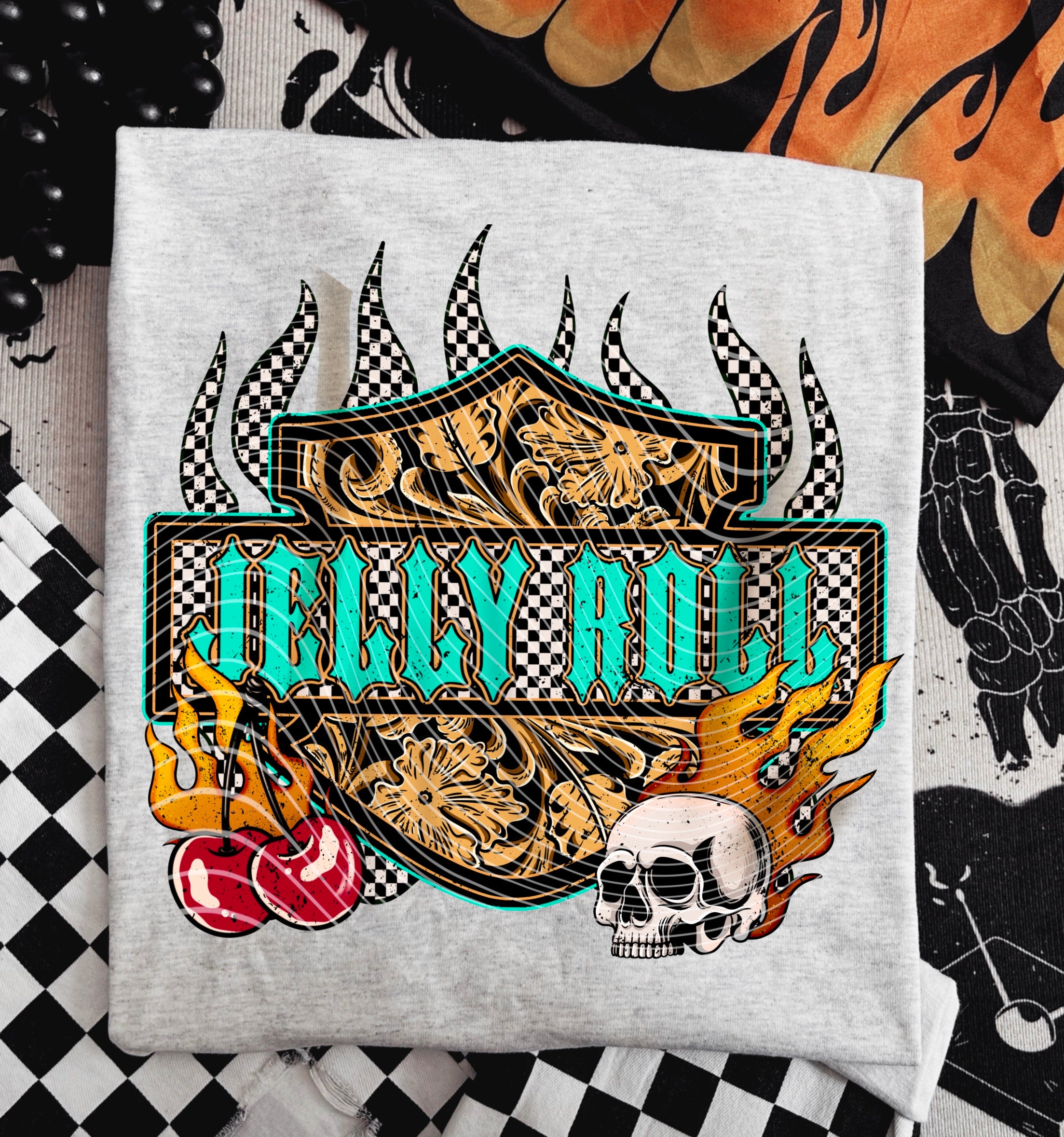 Jelly Checker Flame TRANSFER AGCM JUNE 25 – Sassy Sublimation & Screen ...