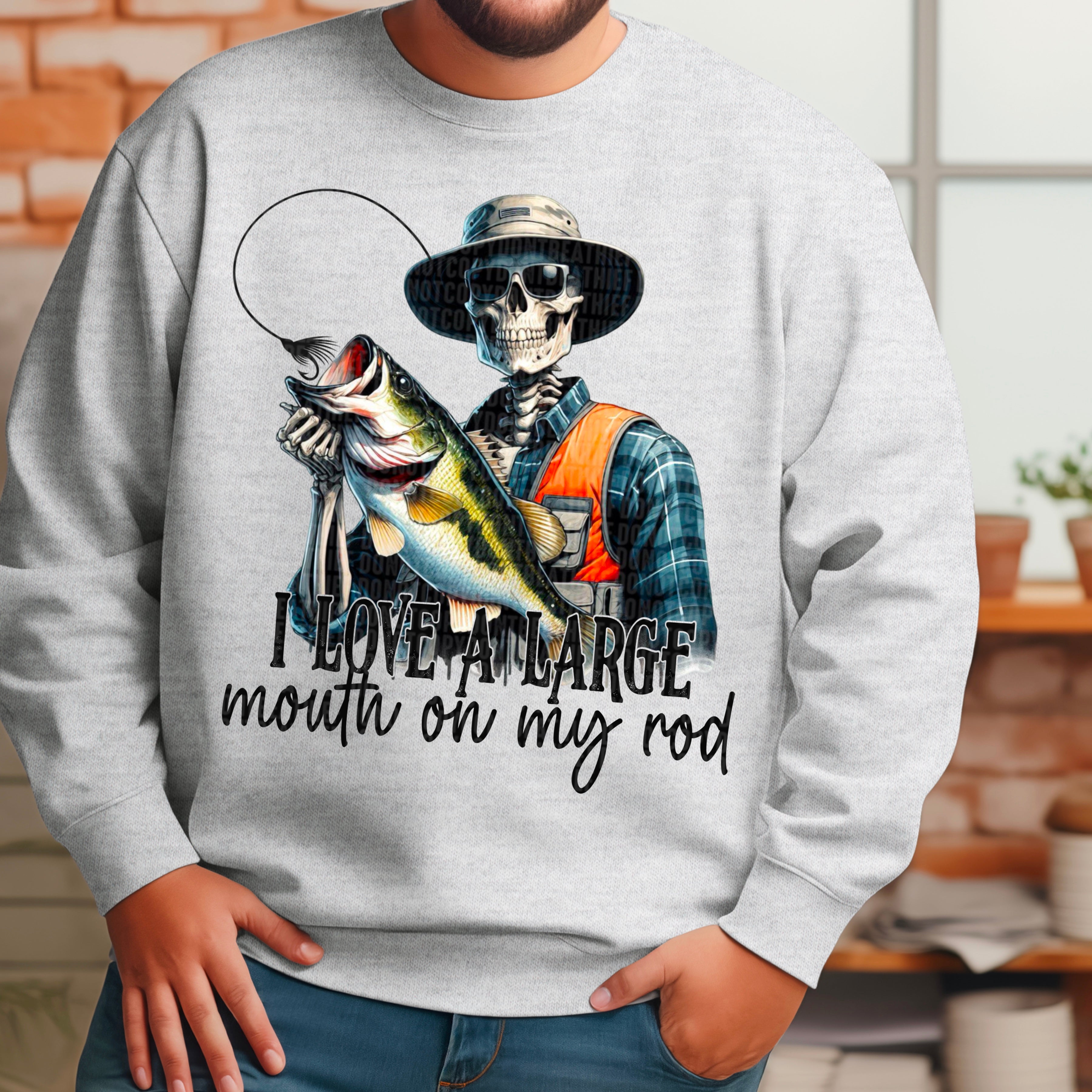 I Love a Large mouth on my rod TRANSFER SDD – Sassy Sublimation ...